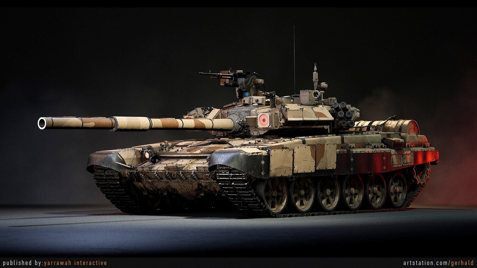 3D model T-90 Battle Tank - Advanced Tank Blueprint UE4 VR / AR / low ...