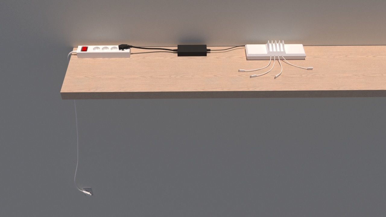 multi-tap phone charger free 3D model | CGTrader