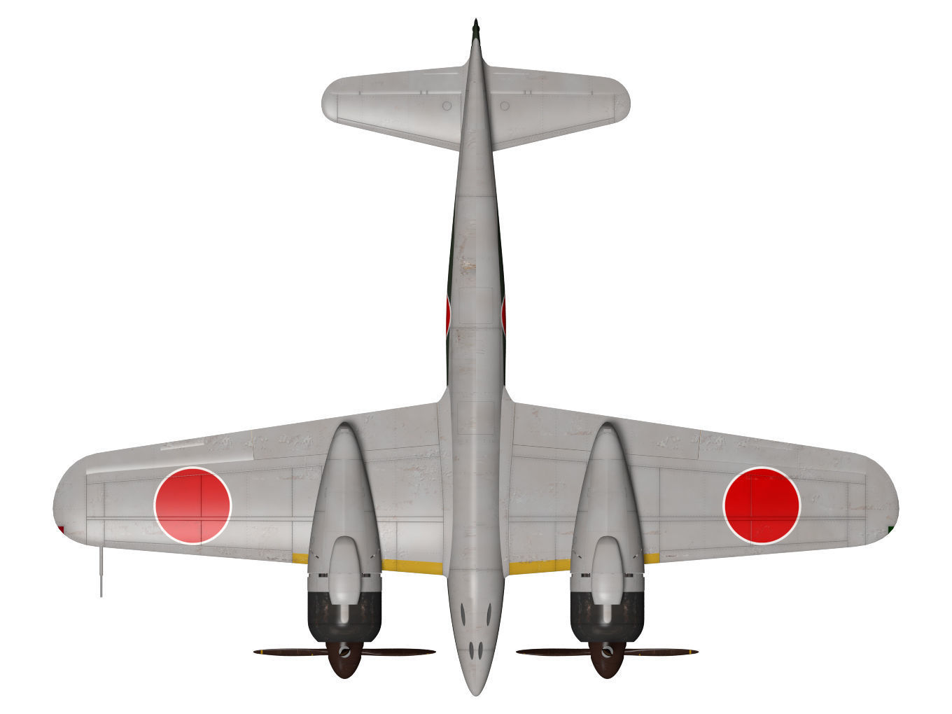 Nakajima J5N Tenrai 3D model | CGTrader