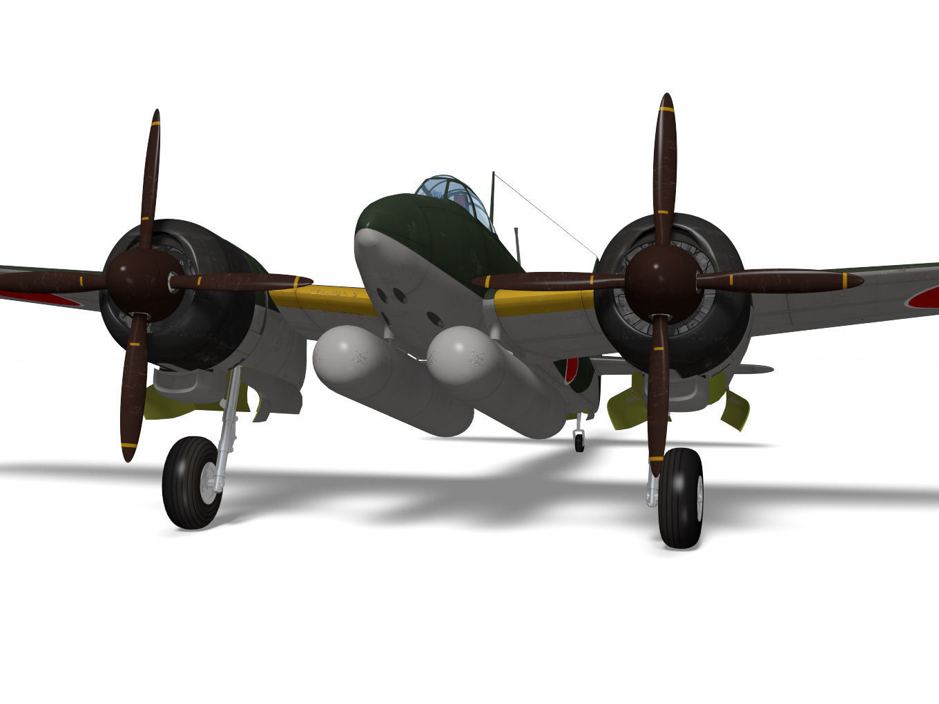 Nakajima J5N Tenrai 3D model | CGTrader
