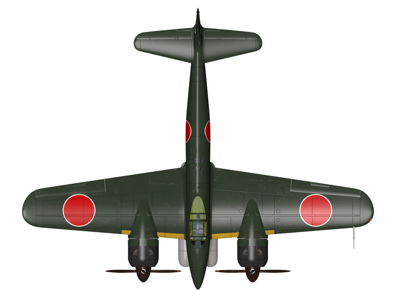 Nakajima J5N Tenrai 3D model | CGTrader