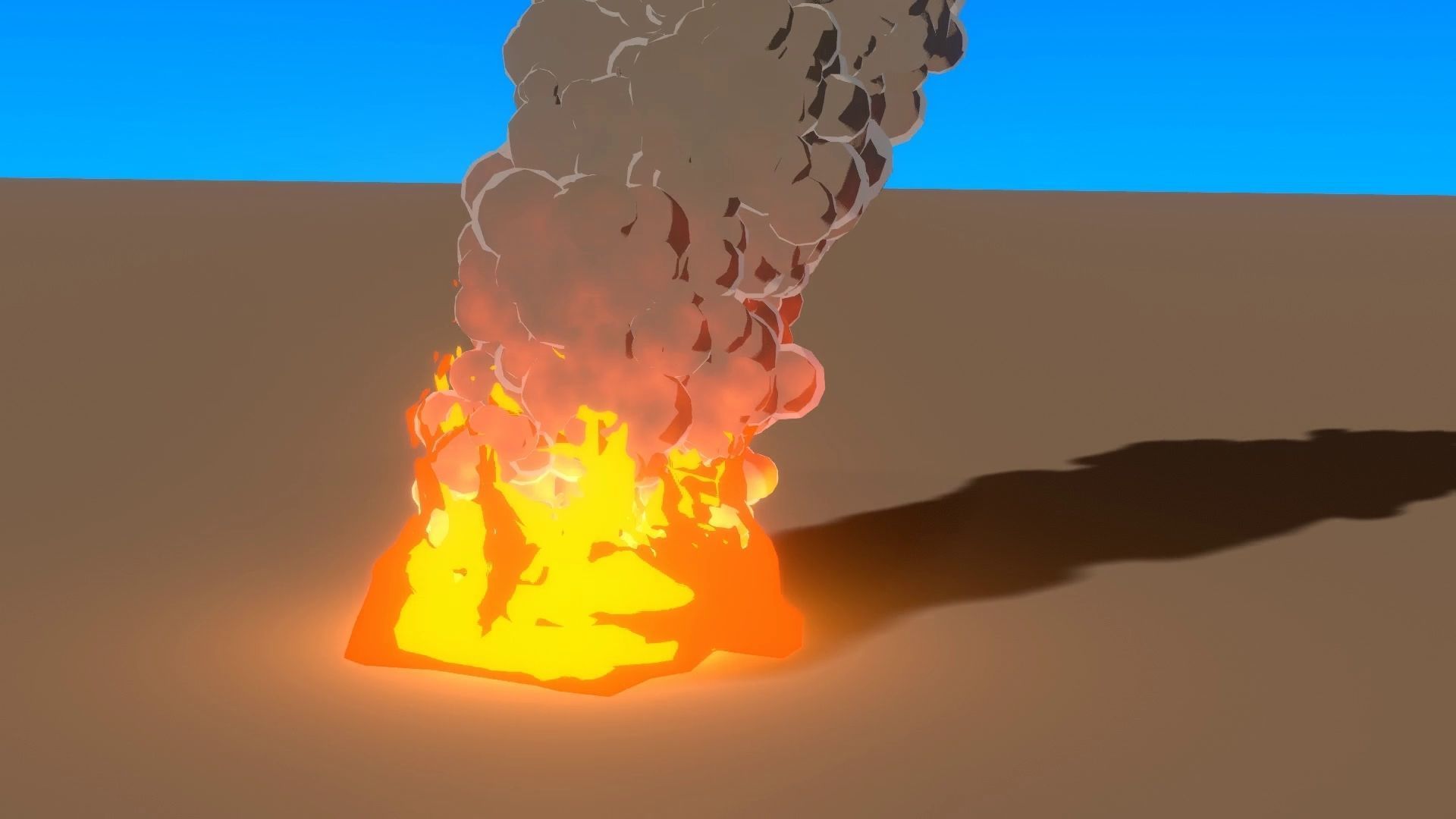 For Anime in Blender - Fire and Smoke 3D model animated | CGTrader