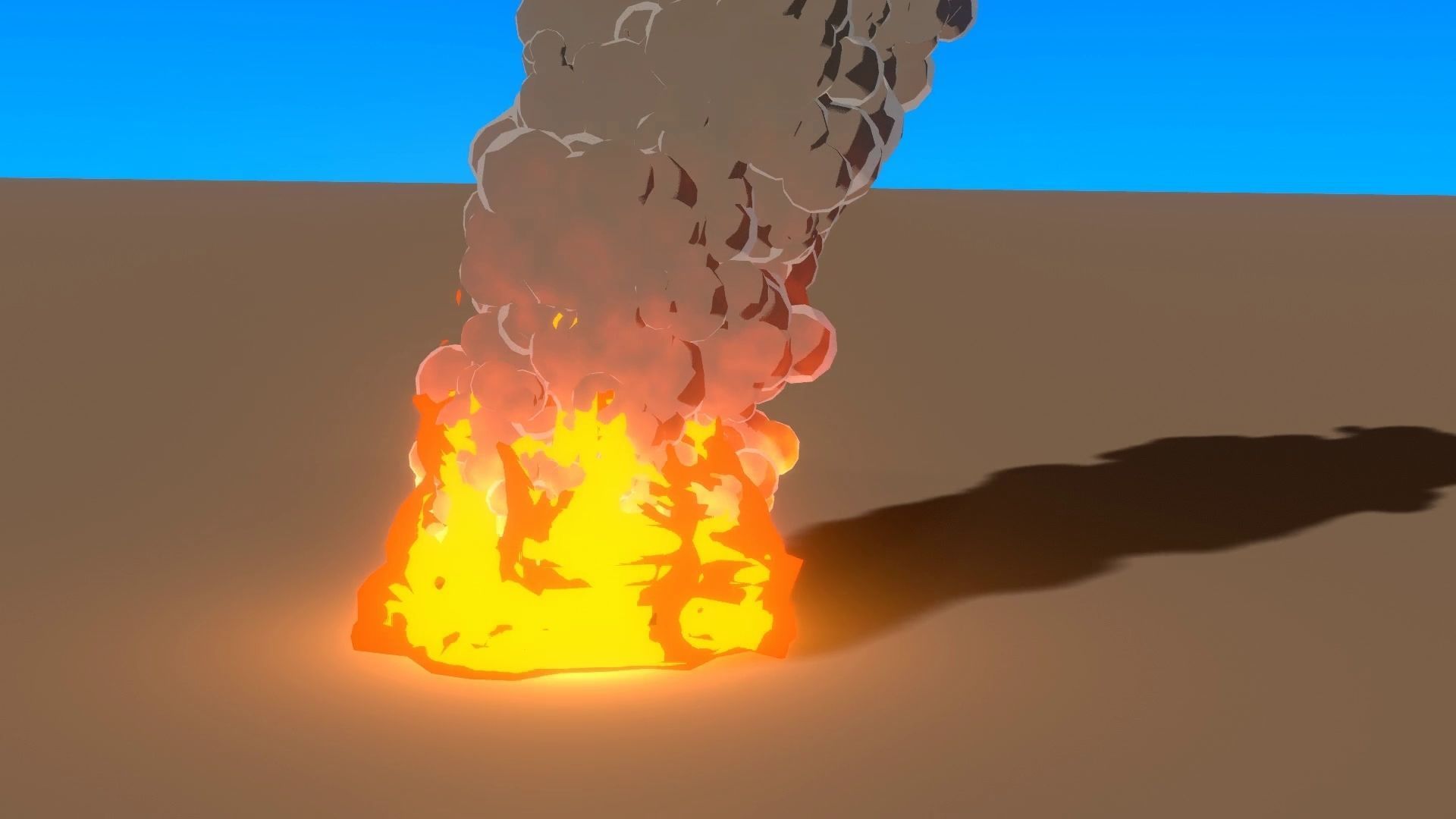 For Anime in Blender - Fire and Smoke 3D model animated | CGTrader