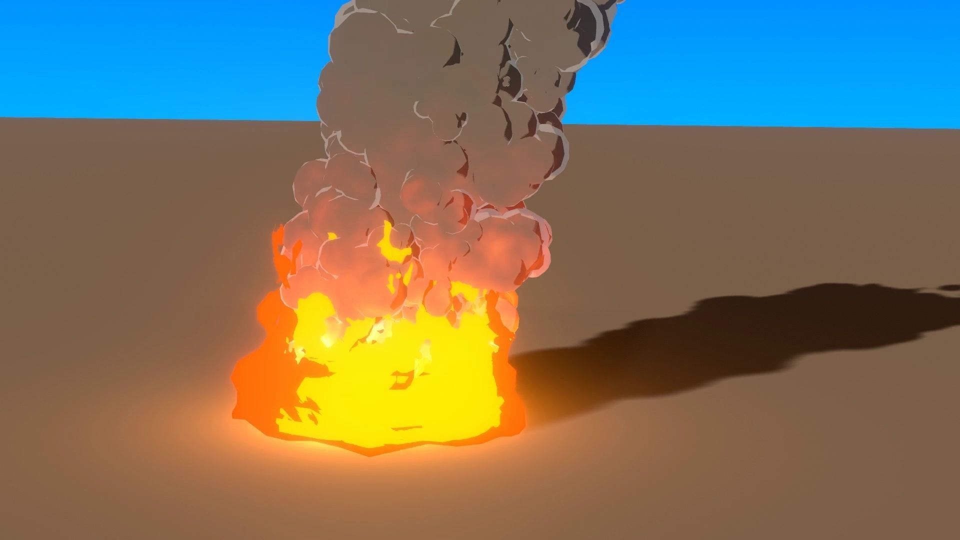 For Anime in Blender - Fire and Smoke 3D model animated | CGTrader