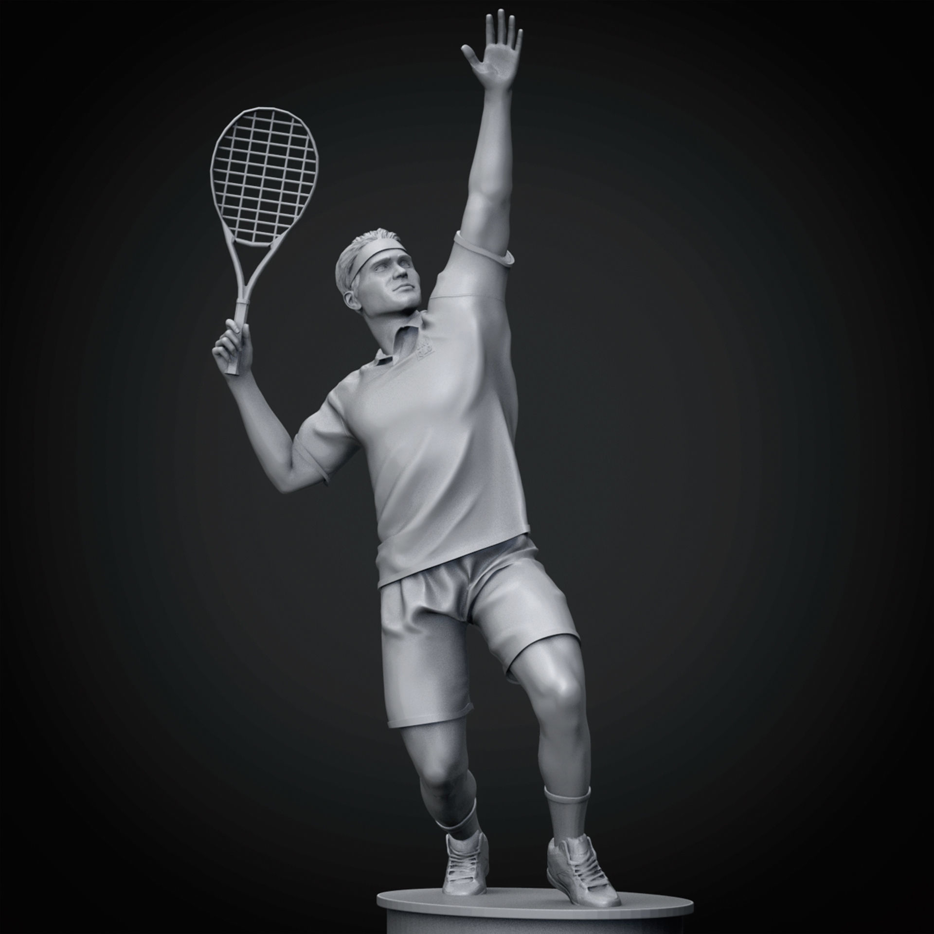 Roger Federer 3D Printable 2 3D model 3D printable | CGTrader