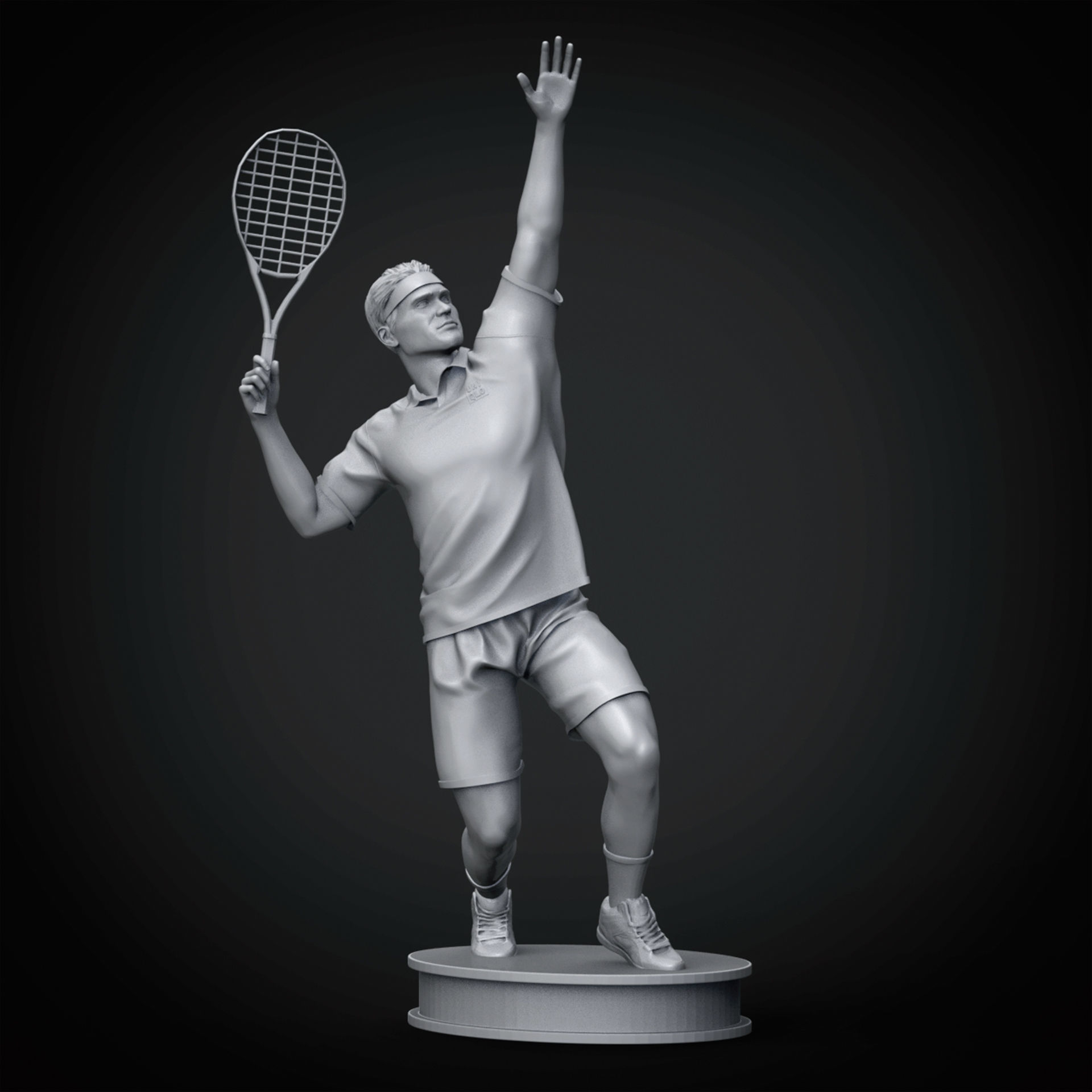 Roger Federer 3D Printable 2 3D model 3D printable | CGTrader