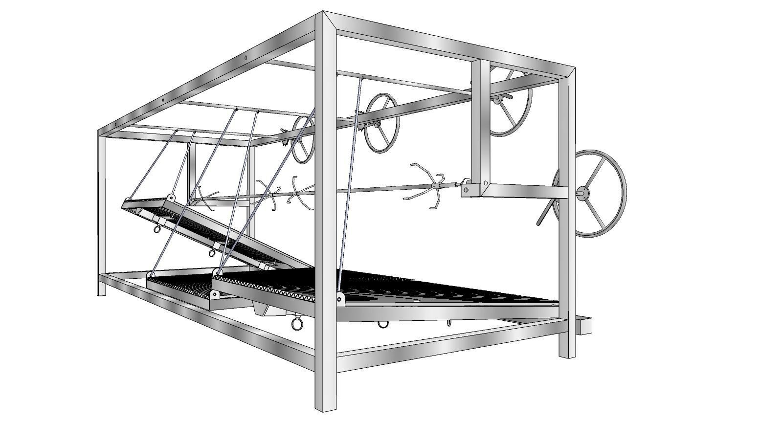 Grill with ASADO support 3D model | CGTrader