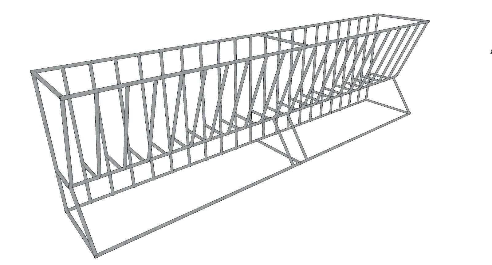 Grill with ASADO support 3D model | CGTrader