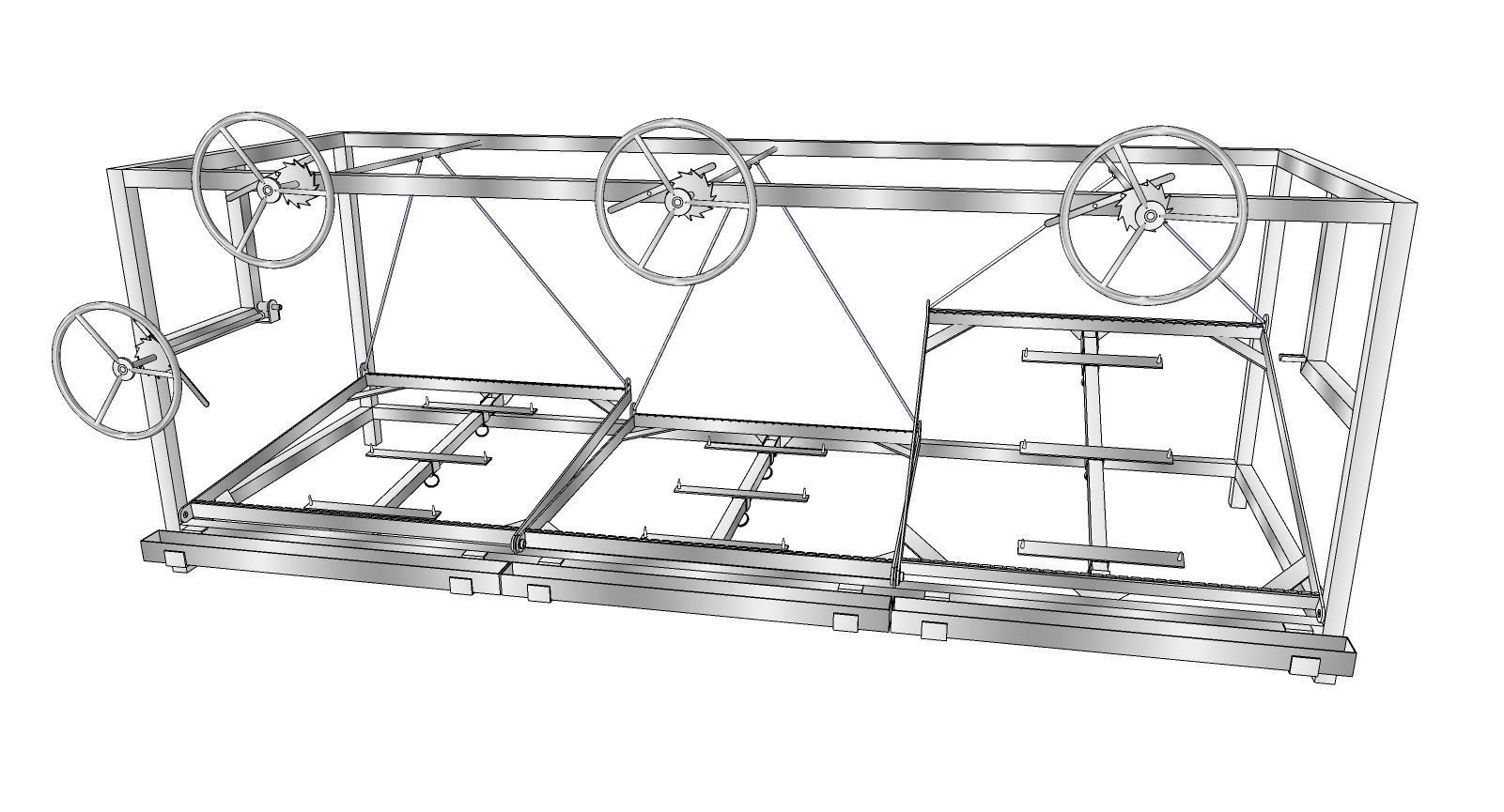 Grill with ASADO support 3D model | CGTrader