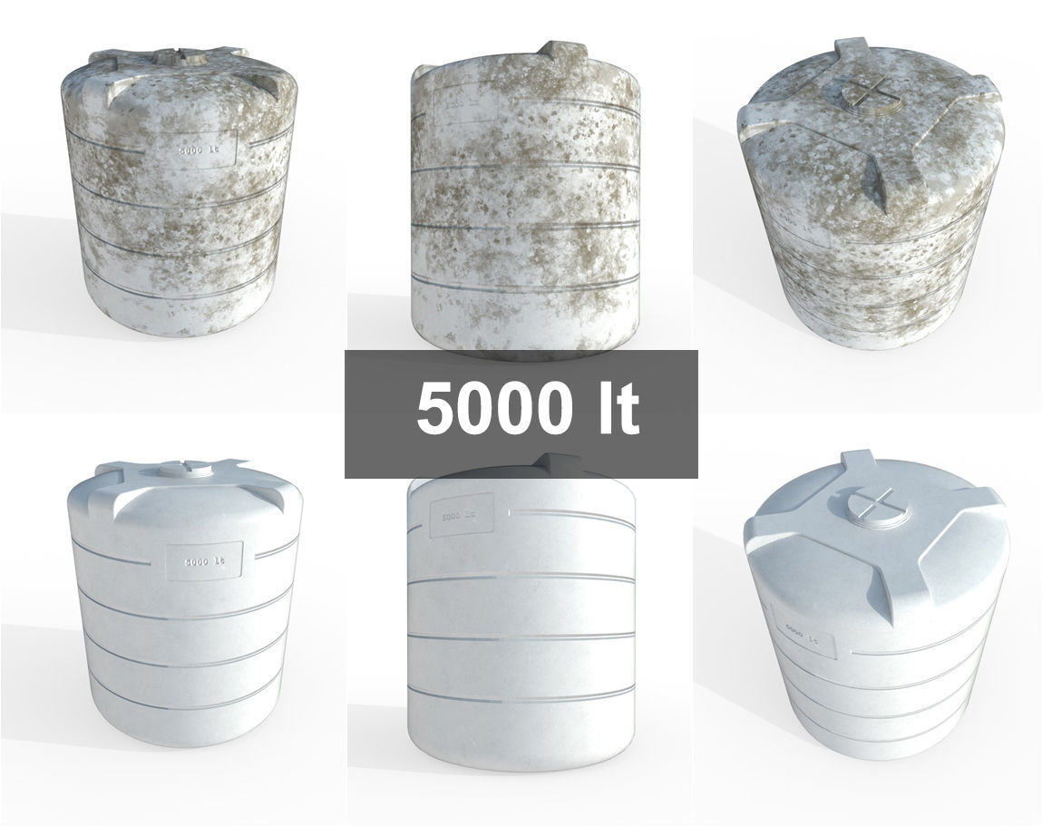 3D model Water Tank 5000 liters VR / AR / low-poly | CGTrader