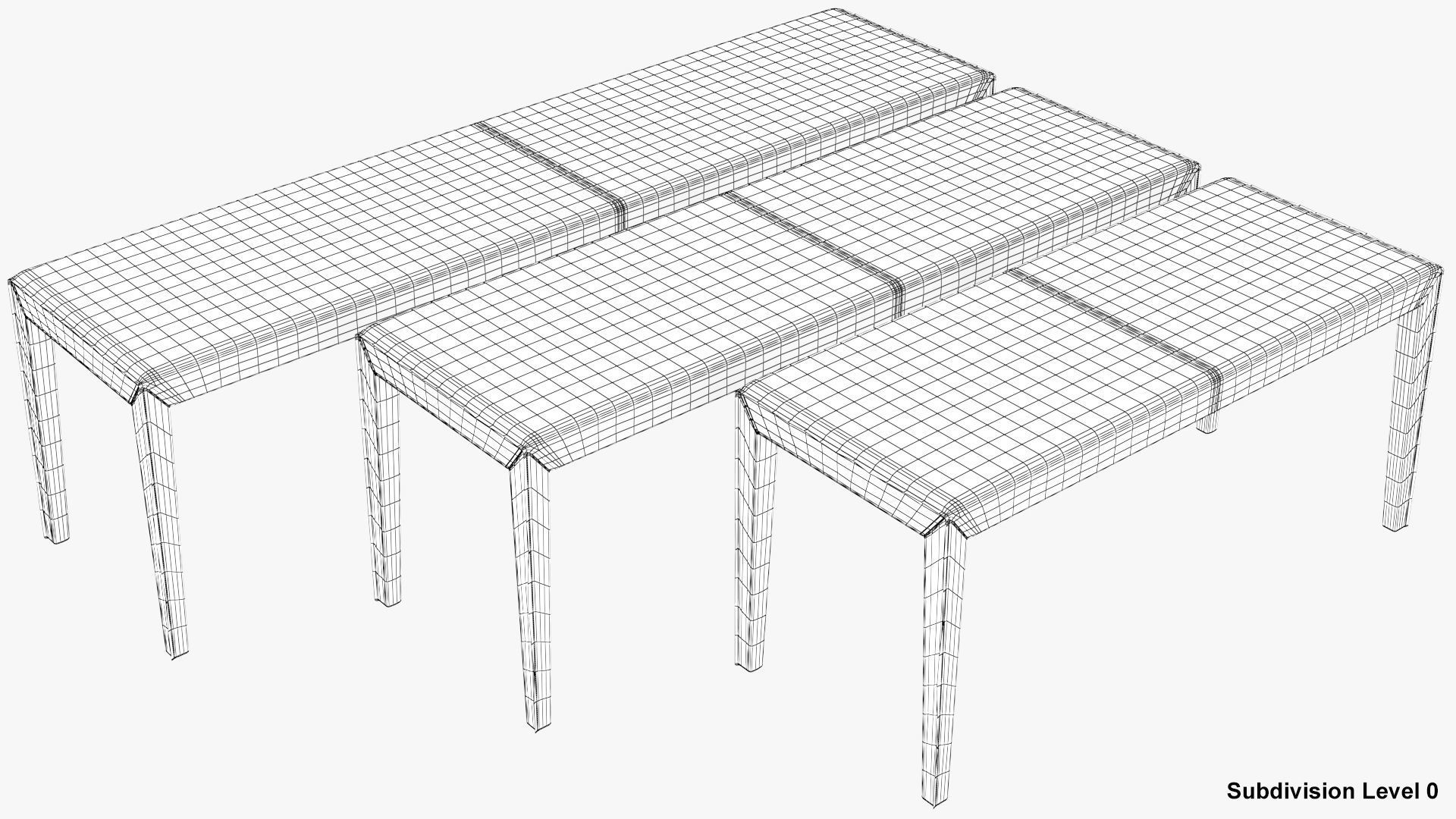 Folio Bench 3D model | CGTrader