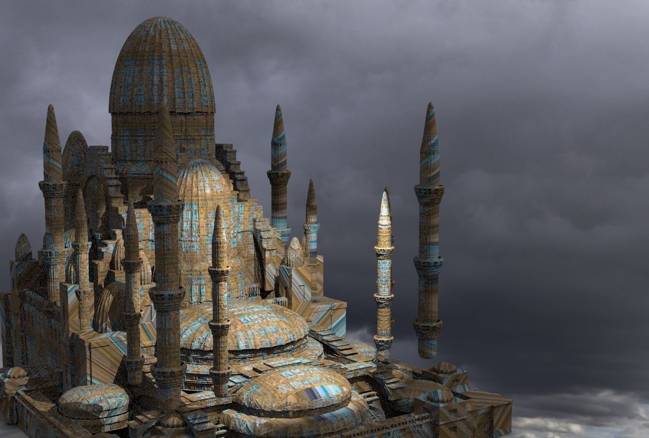 Islamic Golden Age temple 3D model | CGTrader