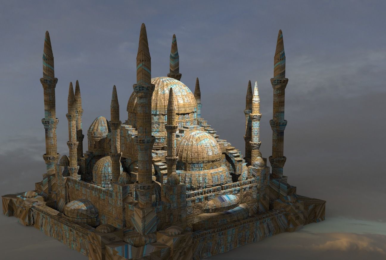 Islamic Golden Age temple 3D model | CGTrader