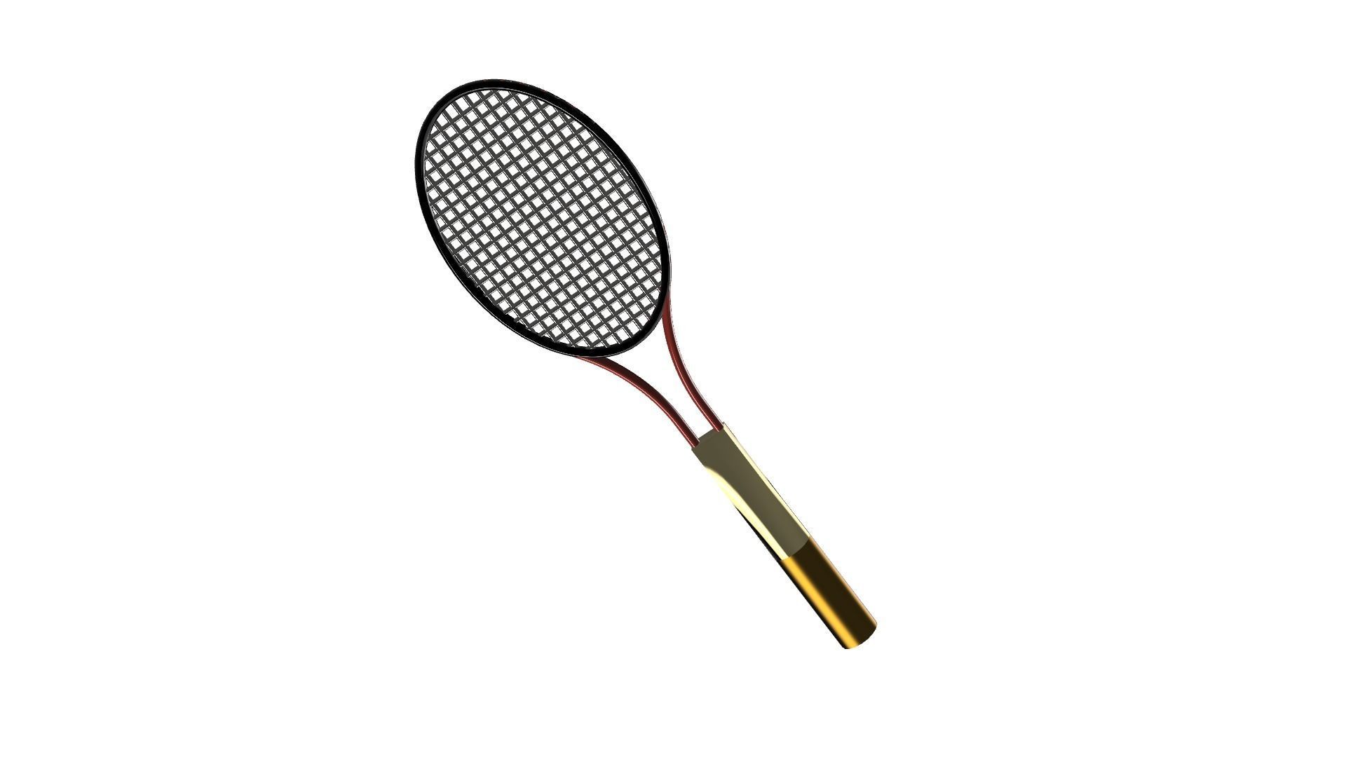 Tennis Bat 3D model | CGTrader