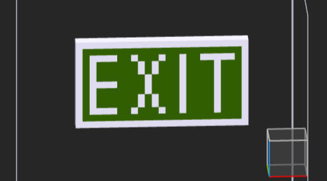 Exit sing free 3D model | CGTrader