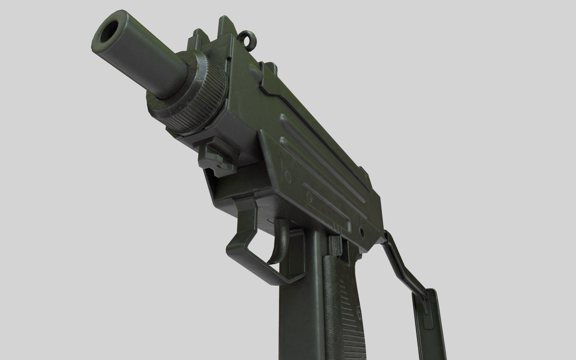 3D model Mini Uzi Low Poly 3D Model VR / AR / low-poly | CGTrader