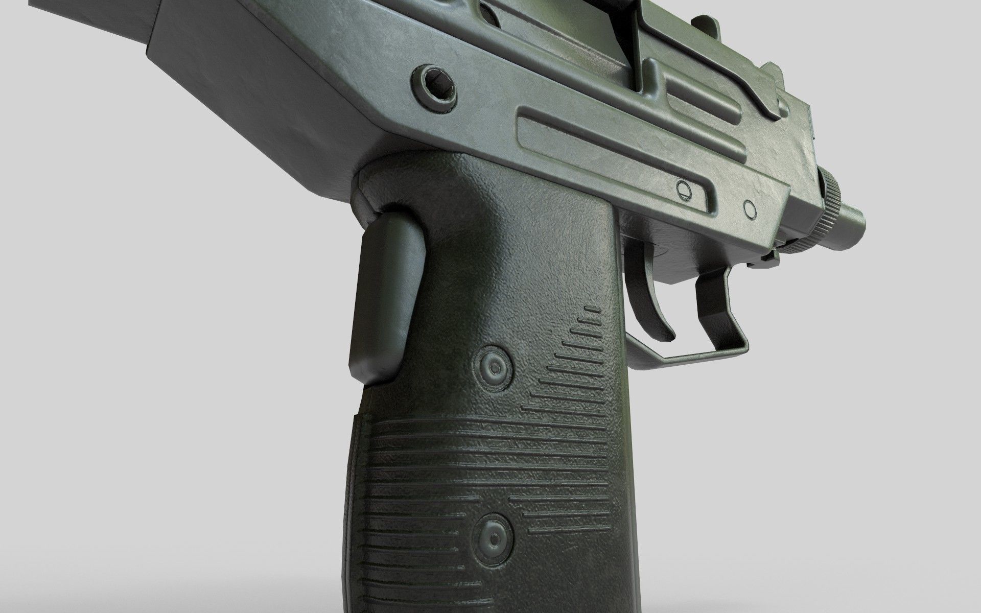 3D model Mini Uzi Low Poly 3D Model VR / AR / low-poly | CGTrader