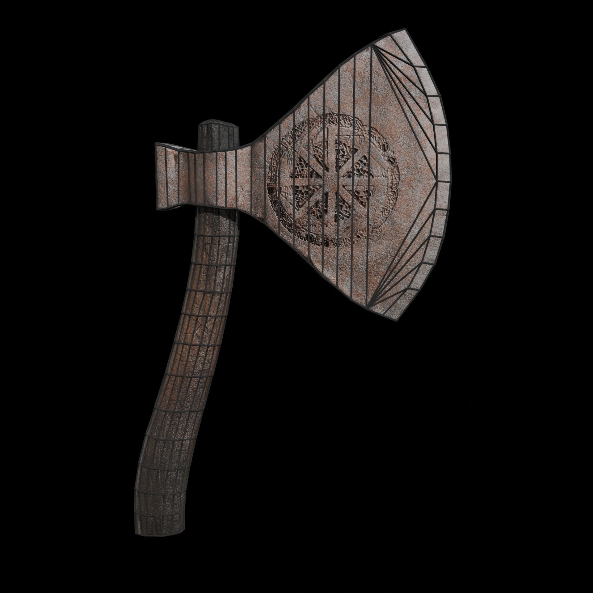 3D model Pagan Battle Axe VR / AR / low-poly | CGTrader