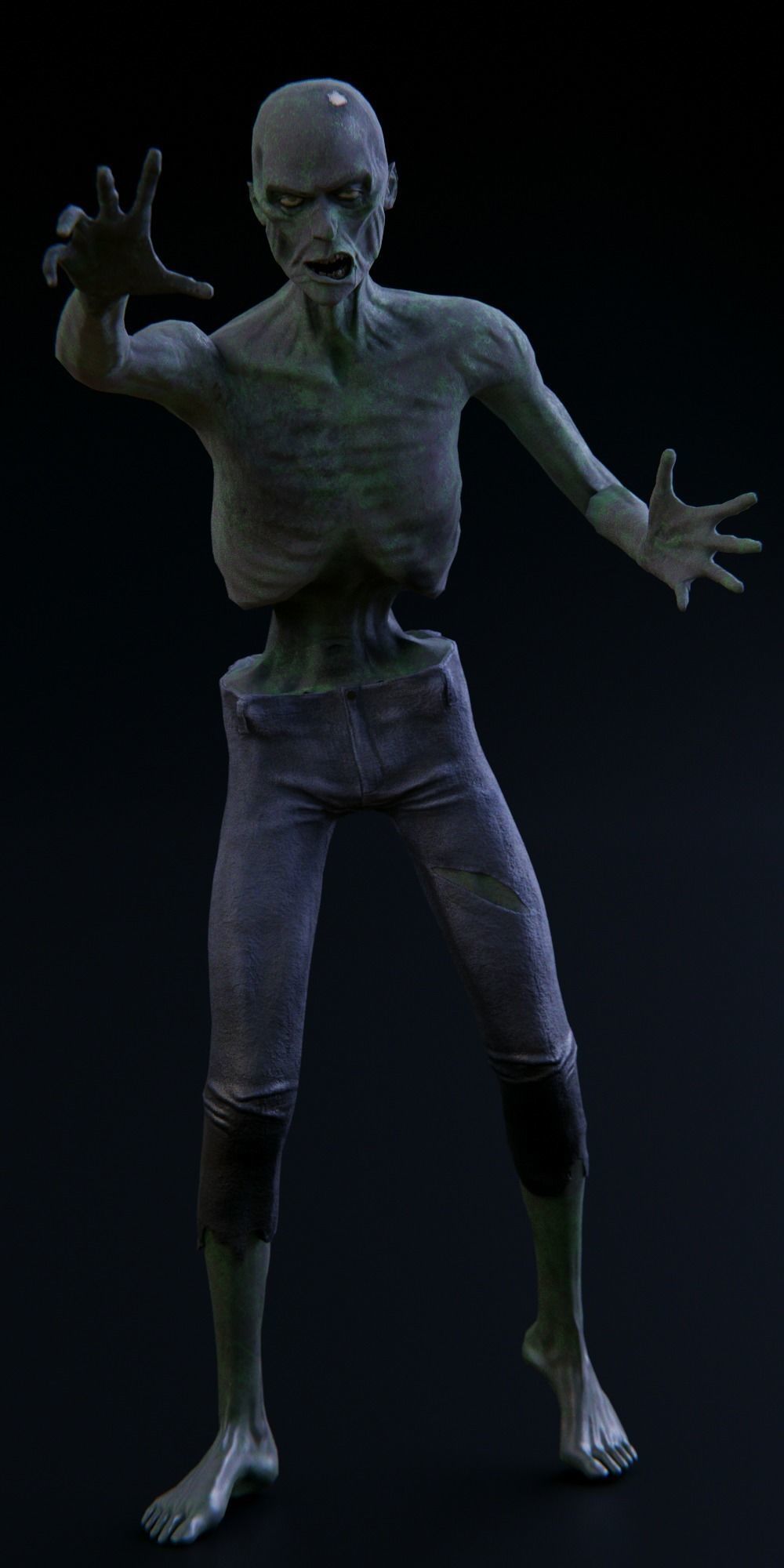 3D model Game or Animation Ready Moldy Zombie VR / AR / low-poly | CGTrader