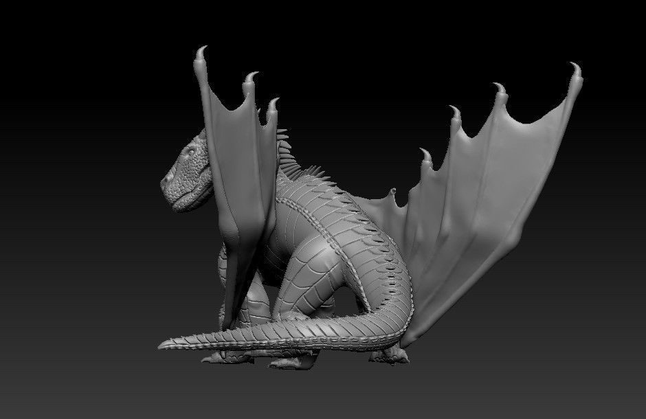 Dragon of Mud Tribe from Wings of Fire Procreate version 3D model ...