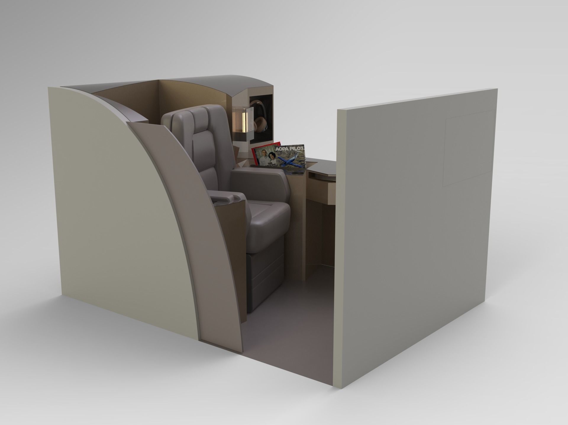 Premium Airplane Seat 3D model | CGTrader