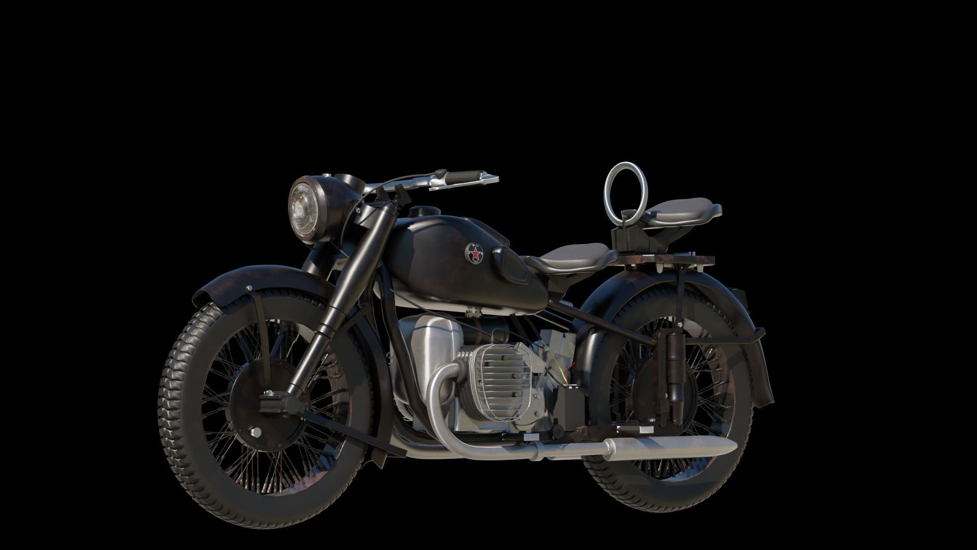 Motorcycle m-72 3D model | CGTrader