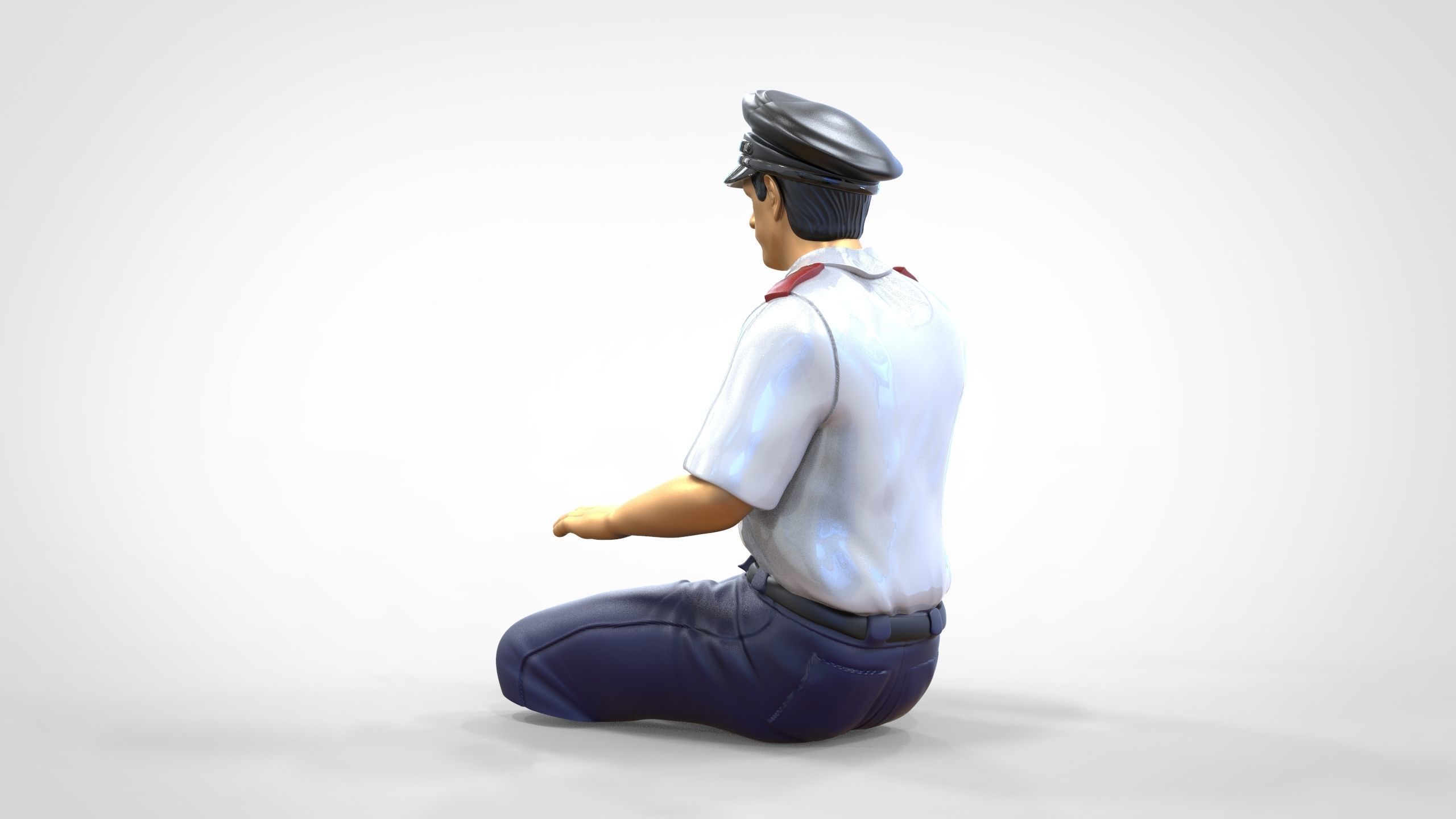 N2 City Train Driver 3D model 3D printable | CGTrader