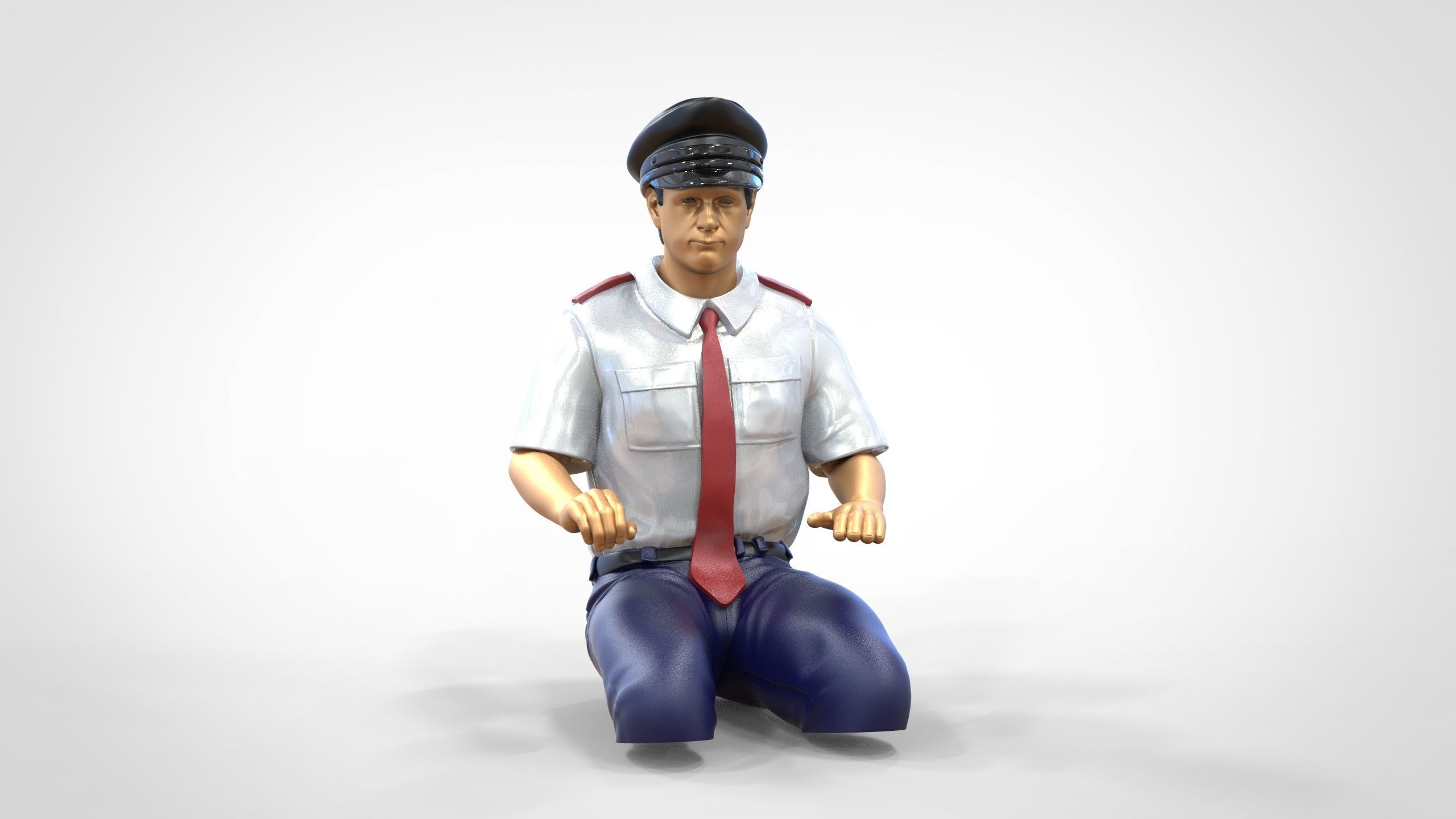 N2 City Train Driver 3D model 3D printable | CGTrader
