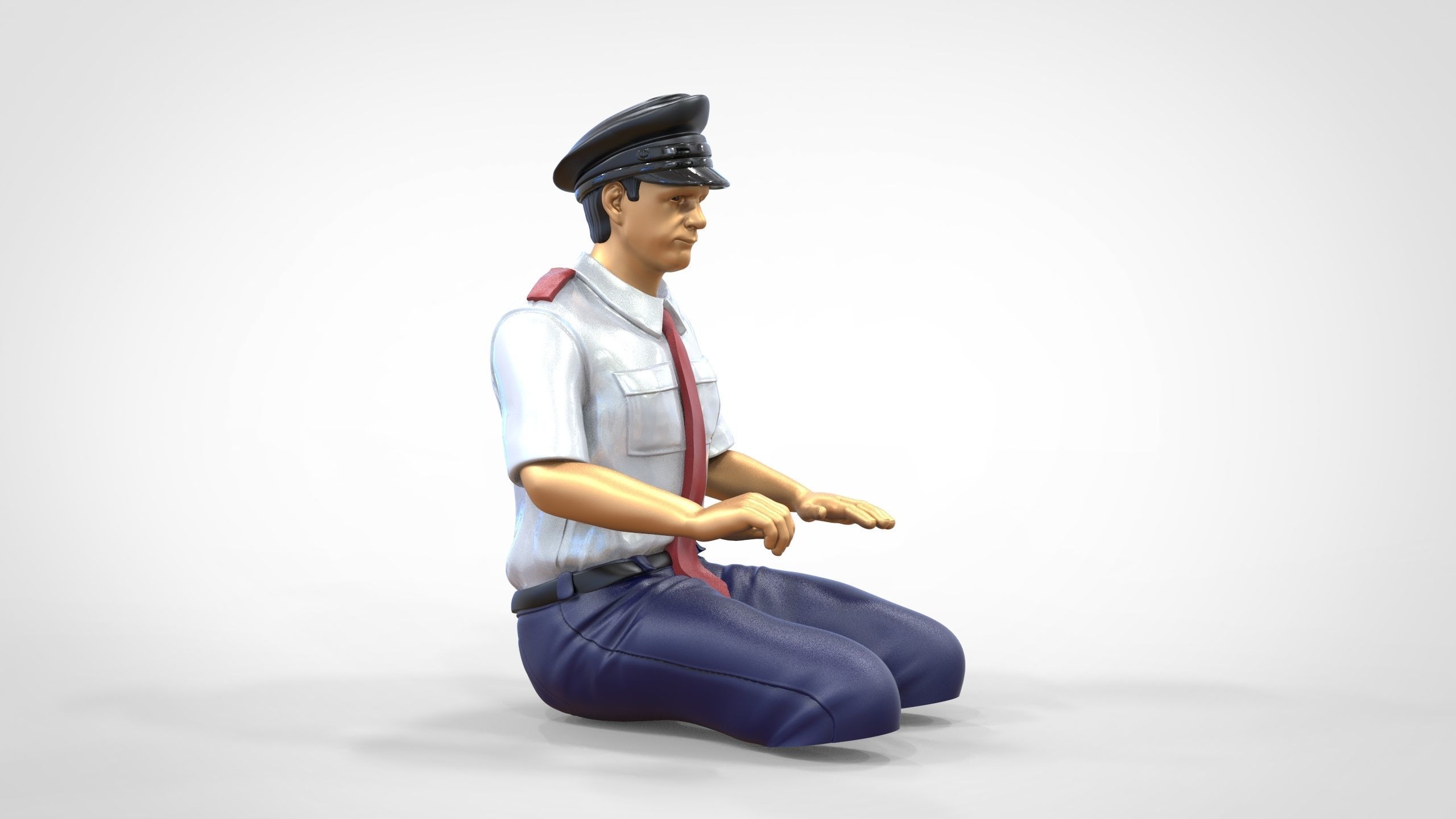 N2 City Train Driver 3D model 3D printable | CGTrader