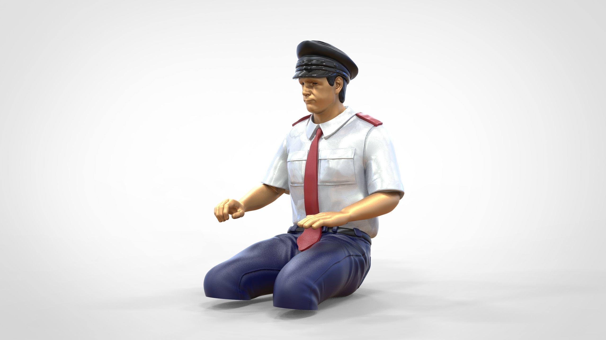 N2 City Train Driver 3D model 3D printable | CGTrader