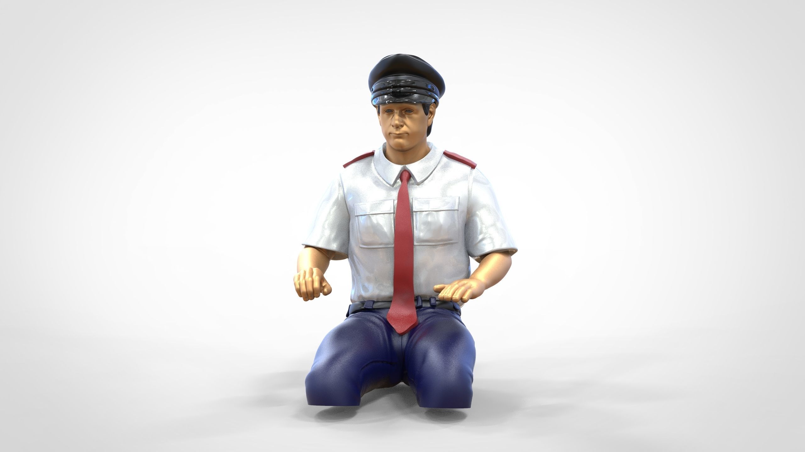 N2 City Train Driver 3D model 3D printable | CGTrader