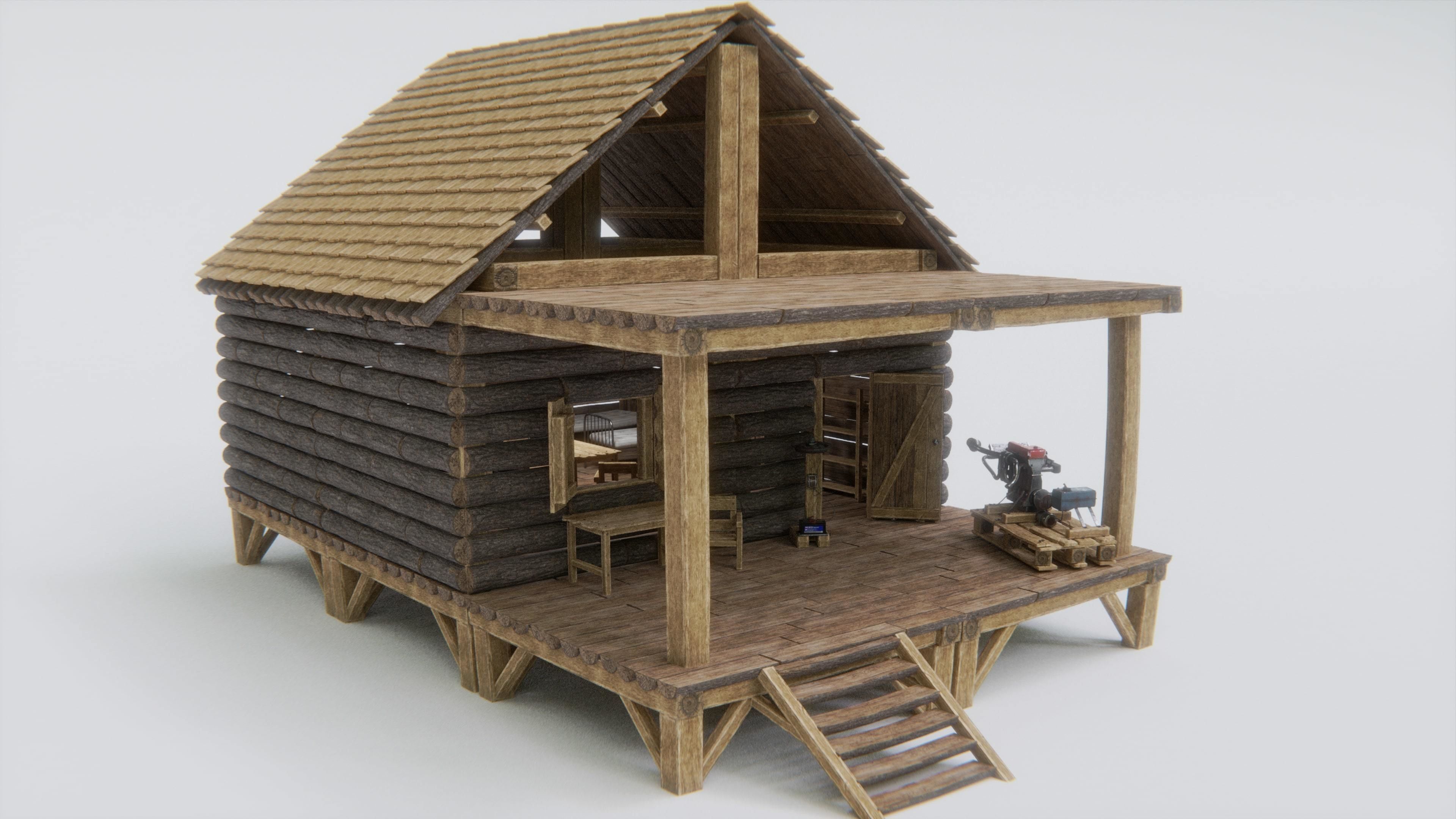 3D model Survival Modular Building Parts Pack VR / AR / low-poly | CGTrader