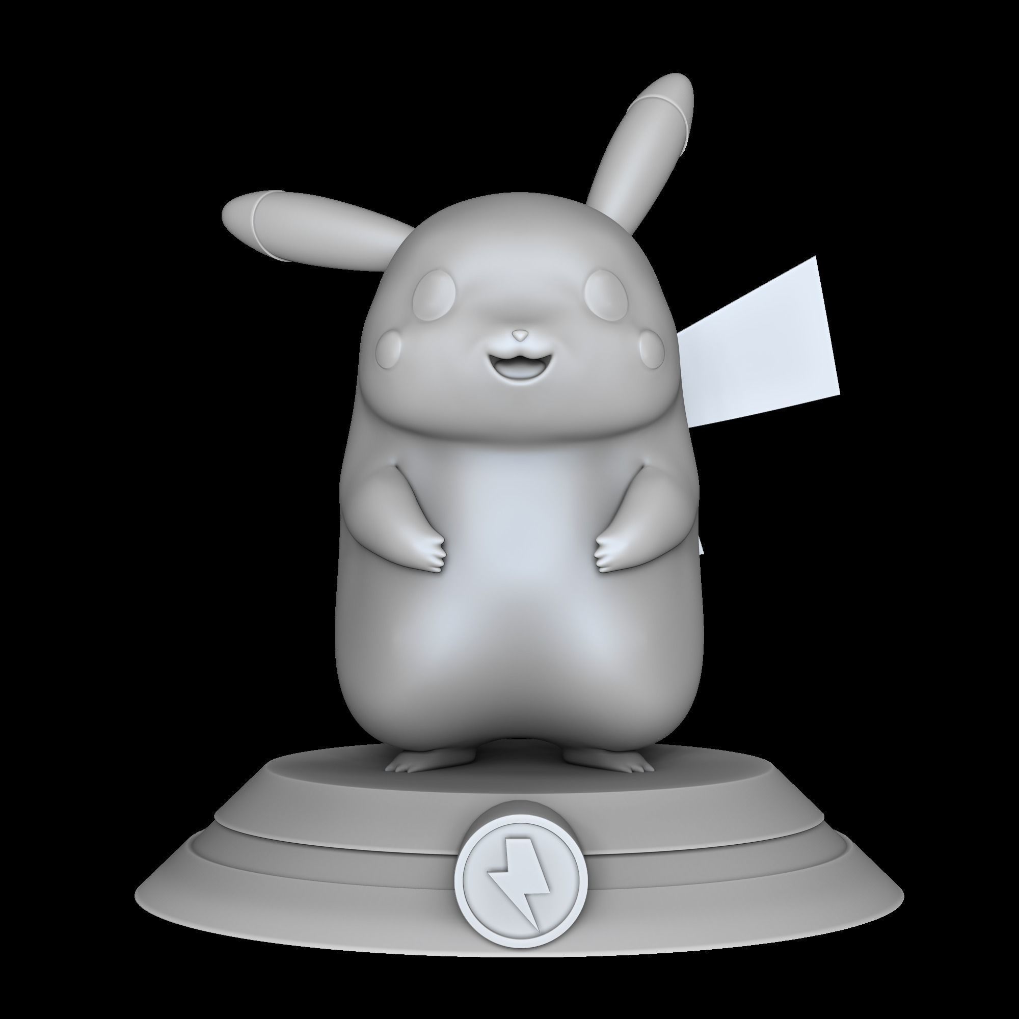 Pikachu fat - Pokemon 3D model 3D printable | CGTrader