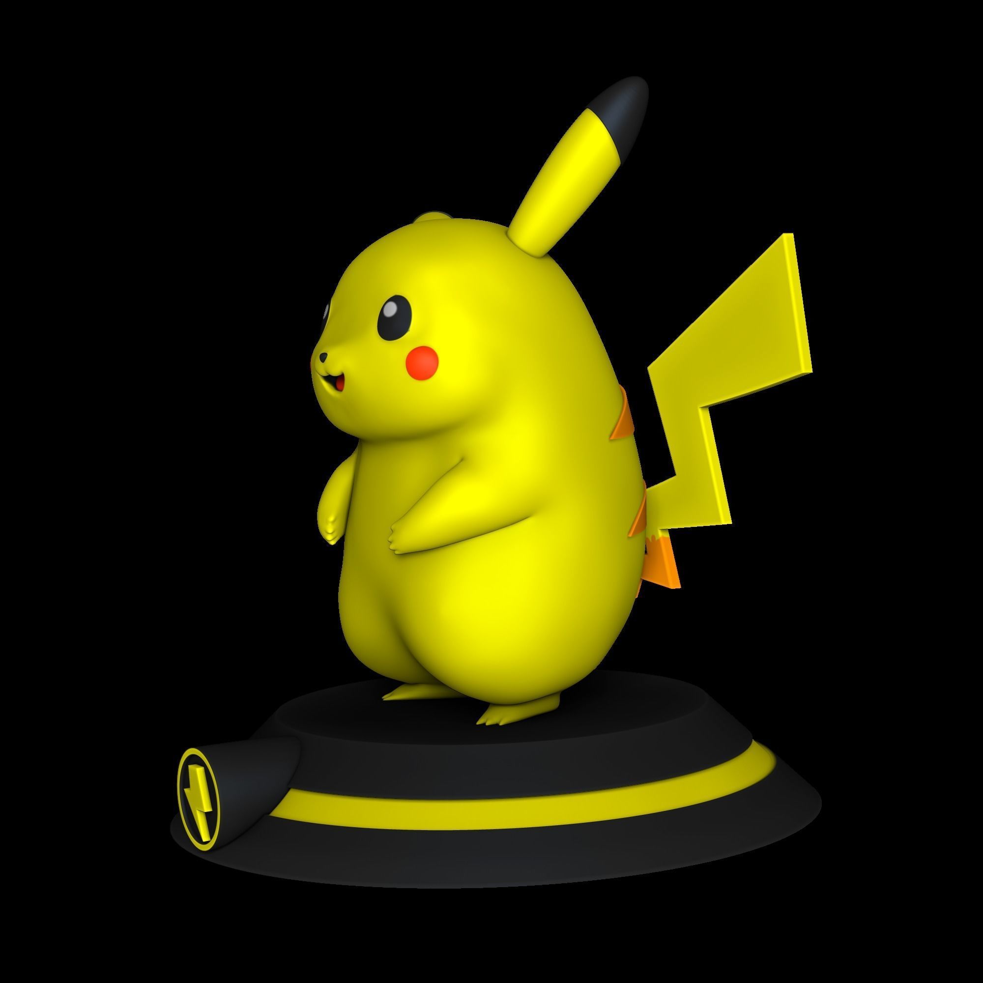 Pikachu fat - Pokemon 3D model 3D printable | CGTrader