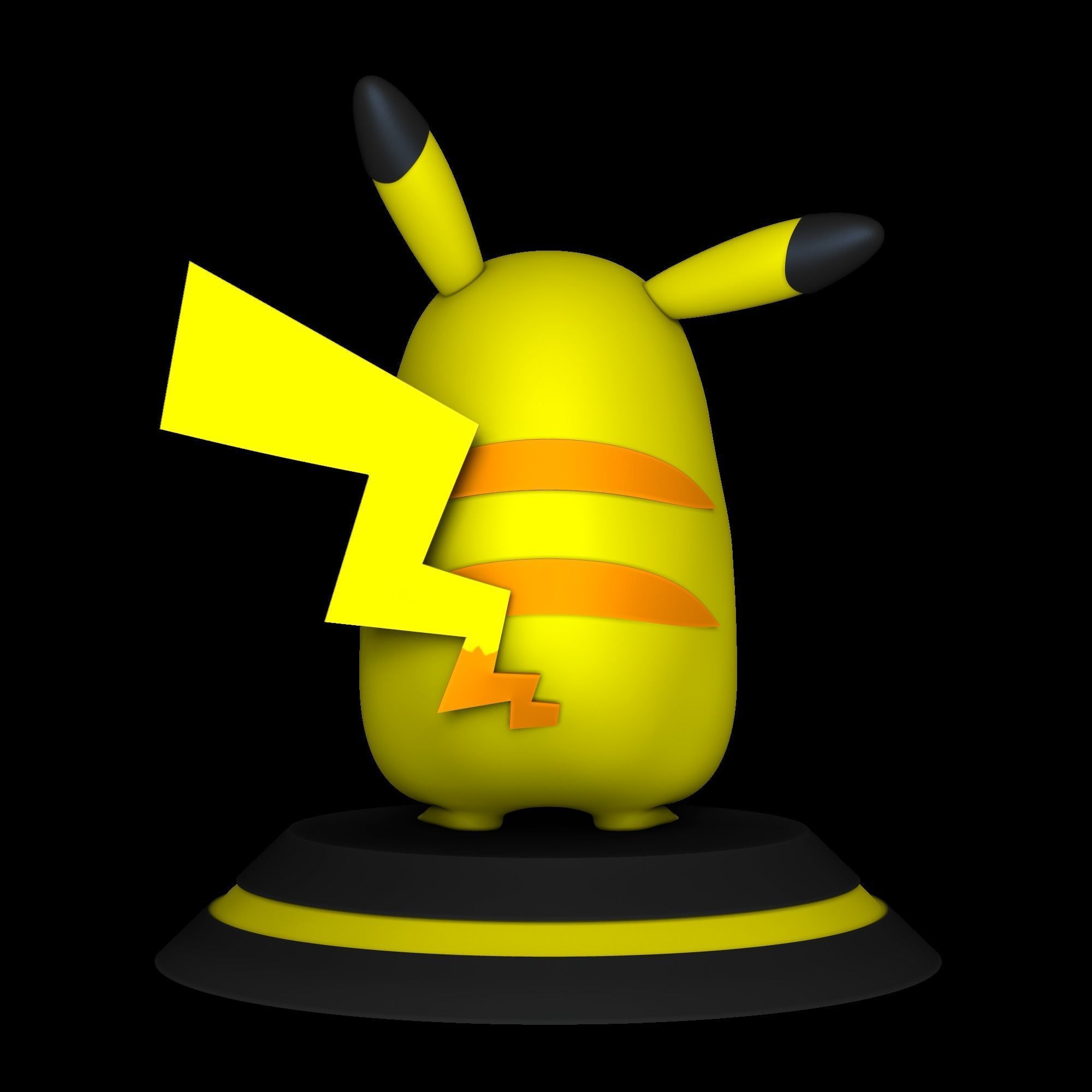 Pikachu fat - Pokemon 3D model 3D printable | CGTrader