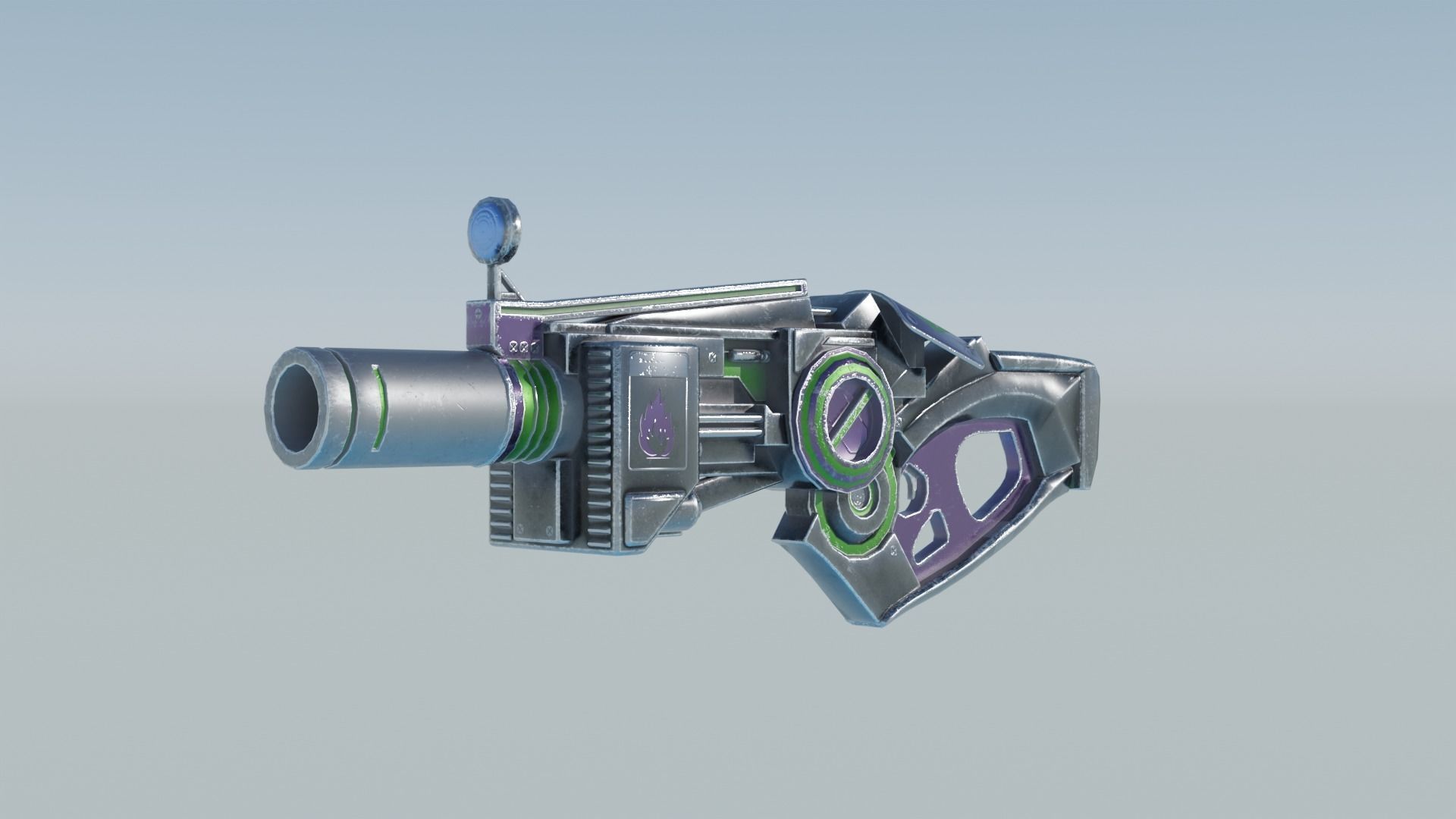 3D model Sci-Fi Shotgun - Giant Shooter VR / AR / low-poly | CGTrader