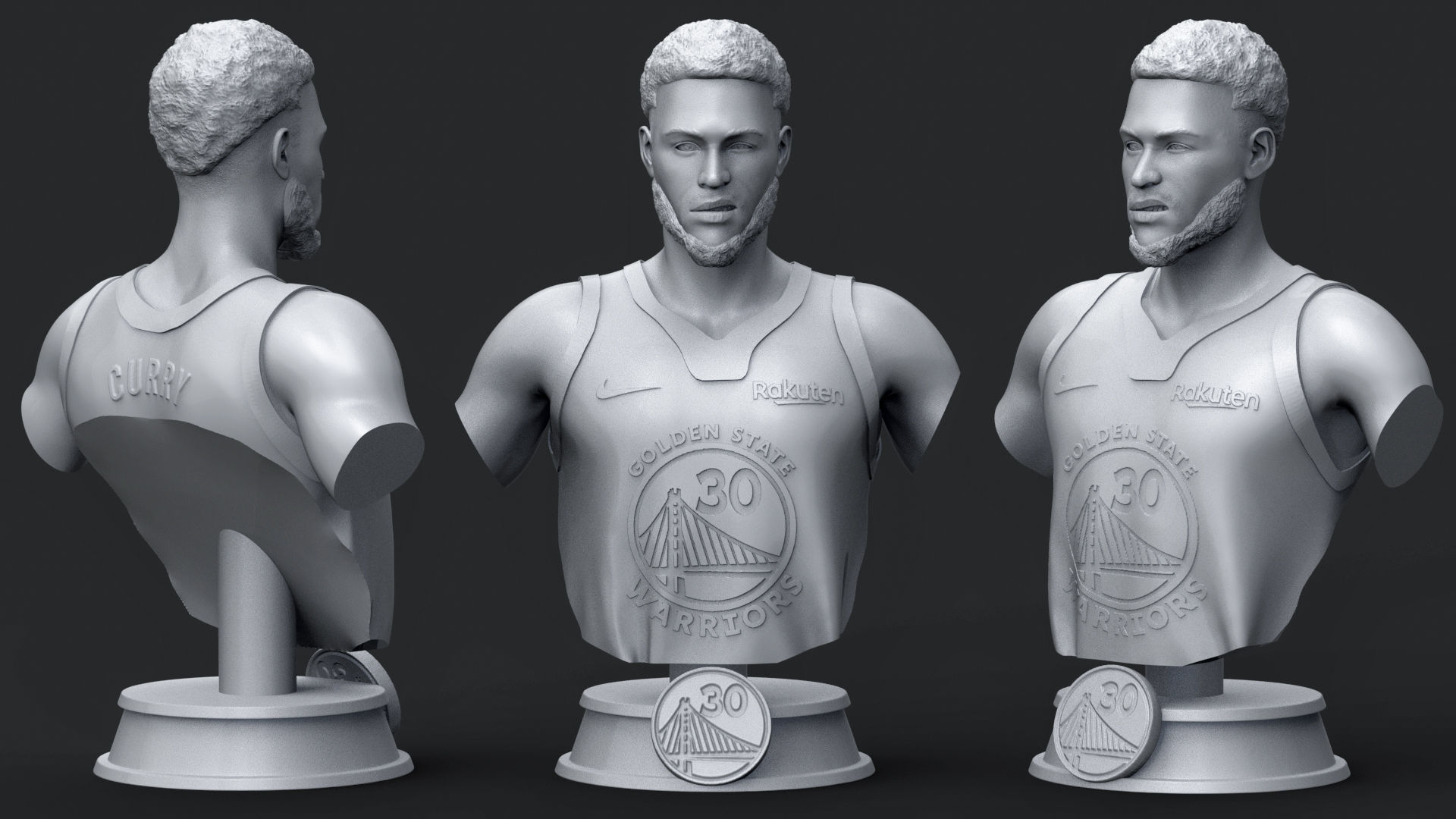 Stephen Curry 3D Printable 3D Model Collection | CGTrader