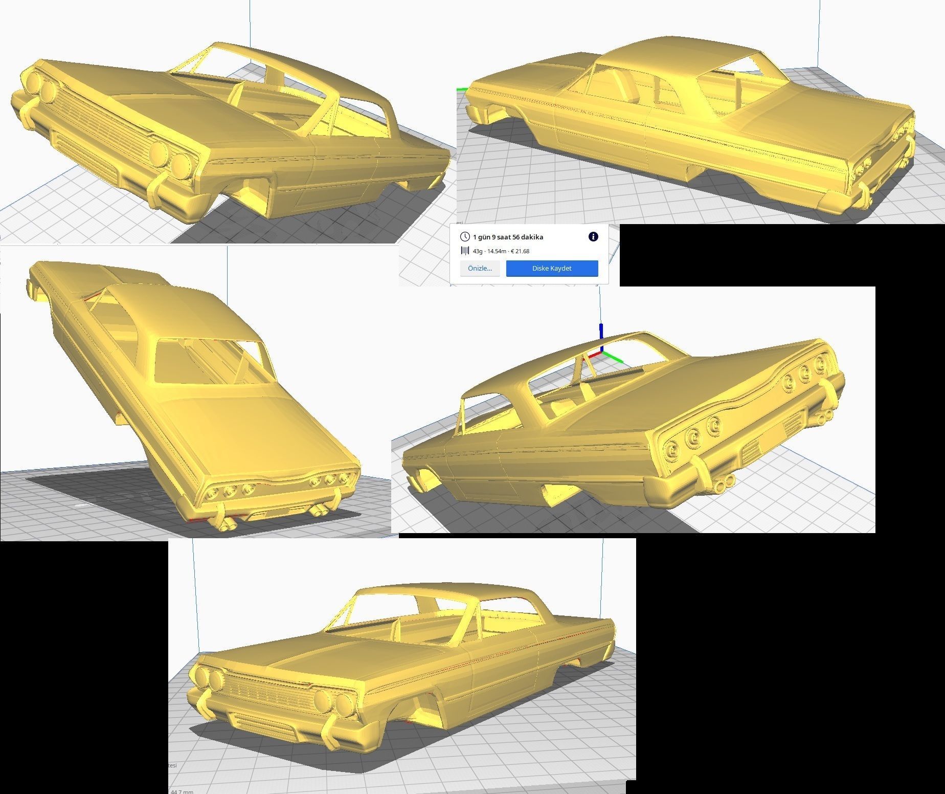 1963-64 chevrolet impala blue 3D model rigged | CGTrader