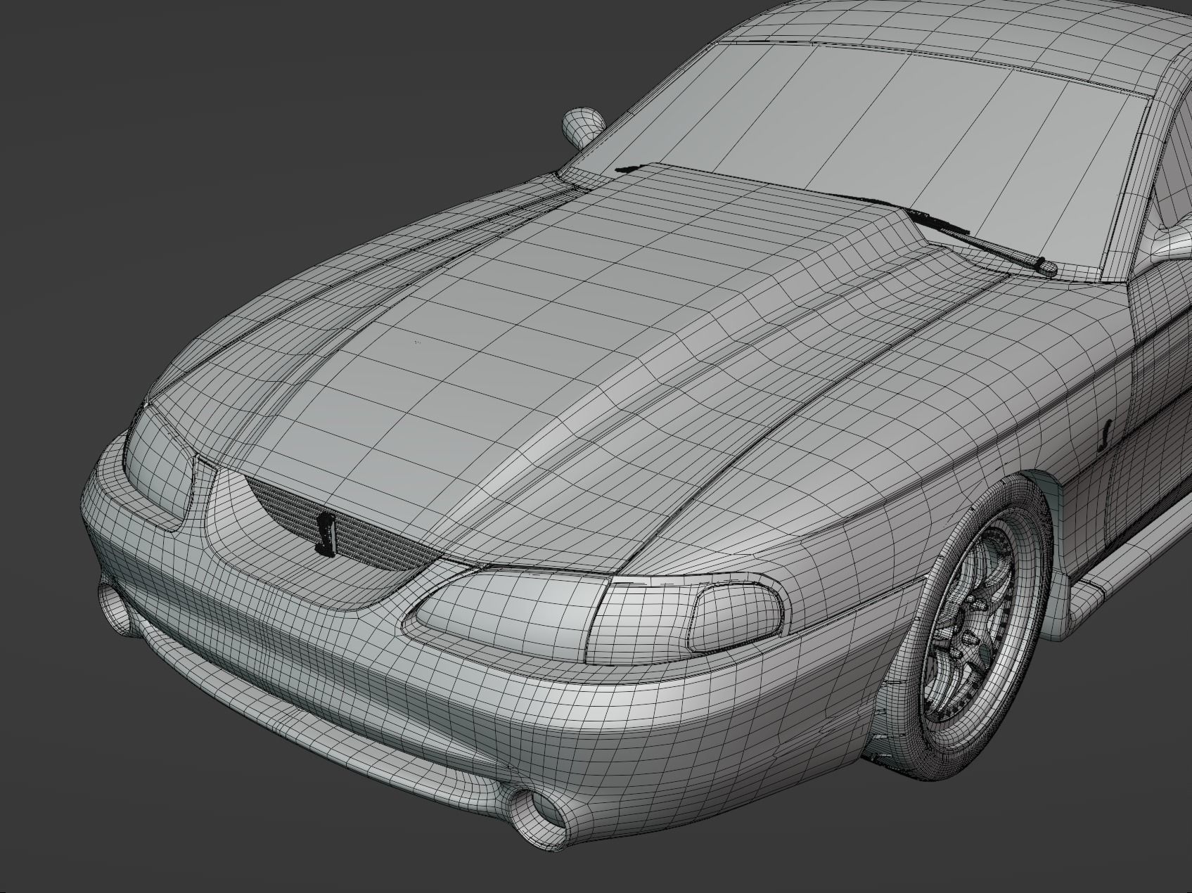 1998 SN95 Merchant Centrifugal Supercharged Muscle Car 3D model | CGTrader