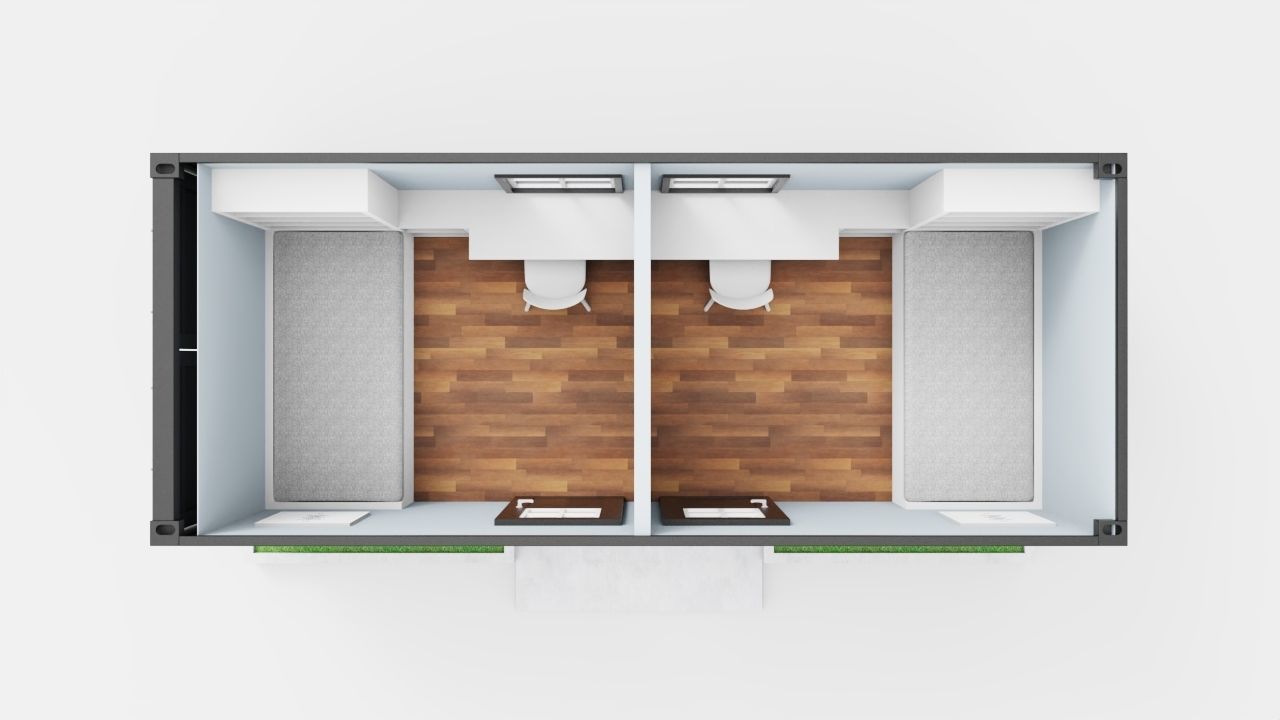 Boarding House Container 3D model | CGTrader