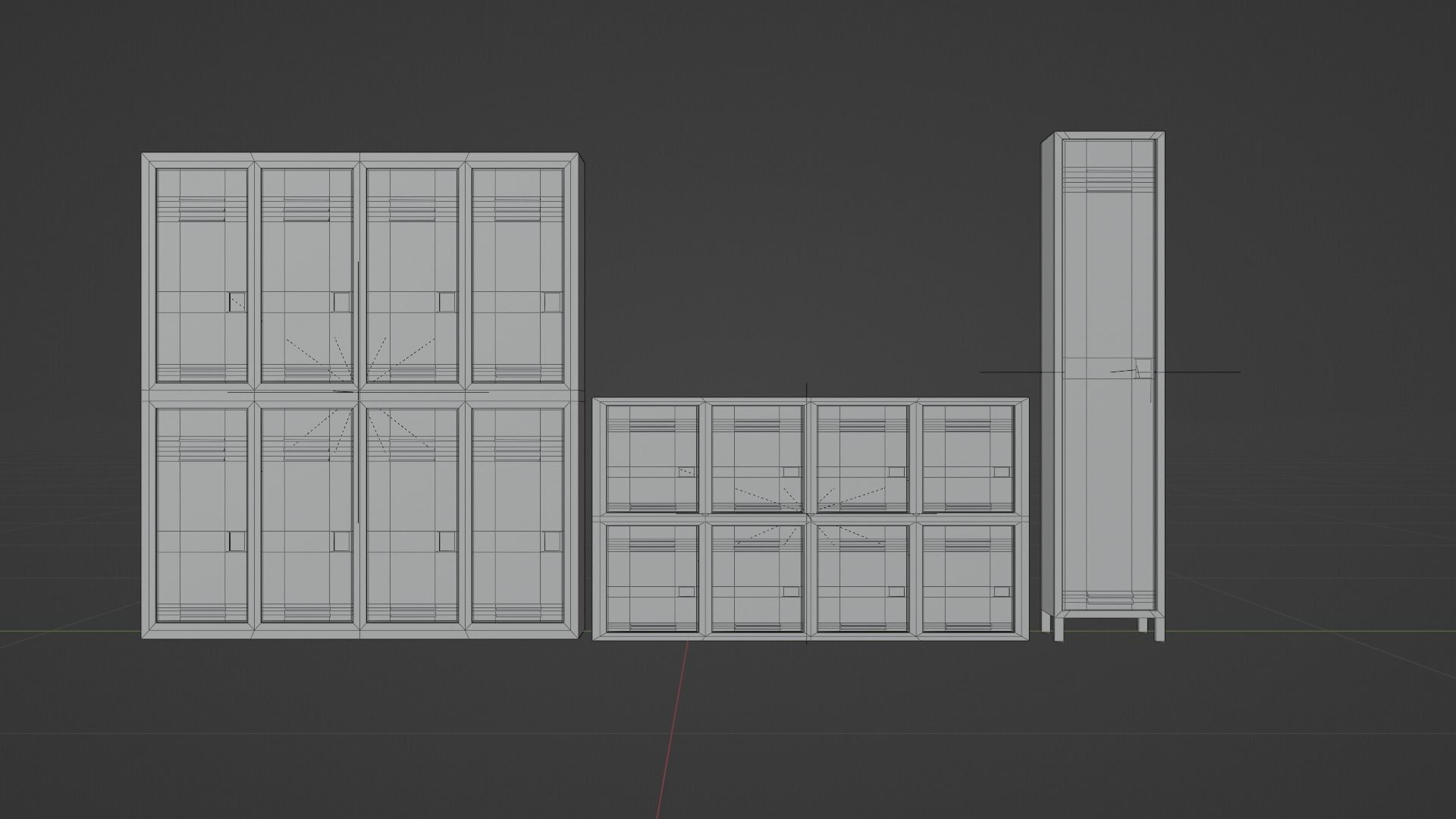 Lockers set of free 3D model | CGTrader