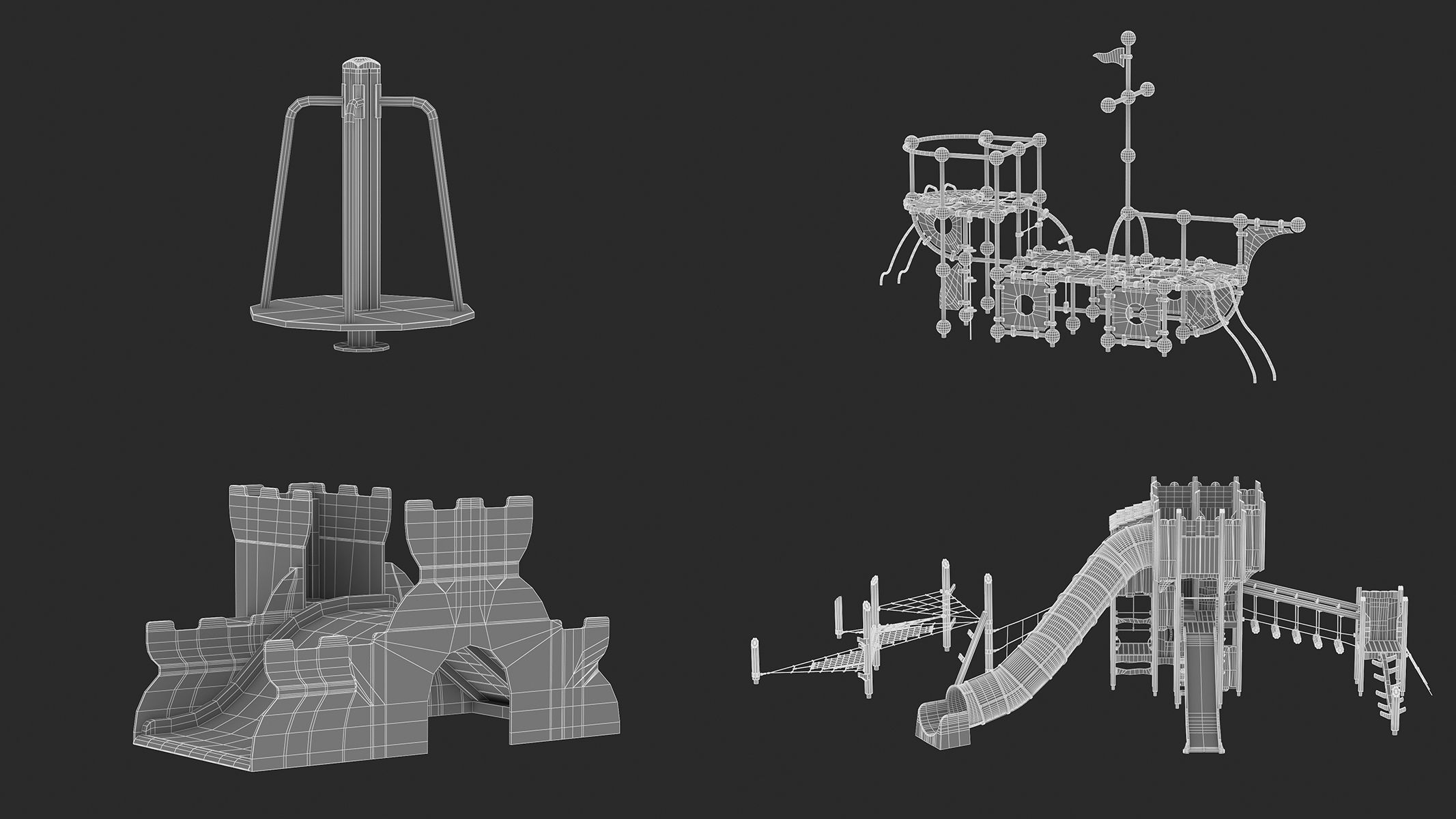 186 Playground Outdoor Lappset Collection 3D model | CGTrader