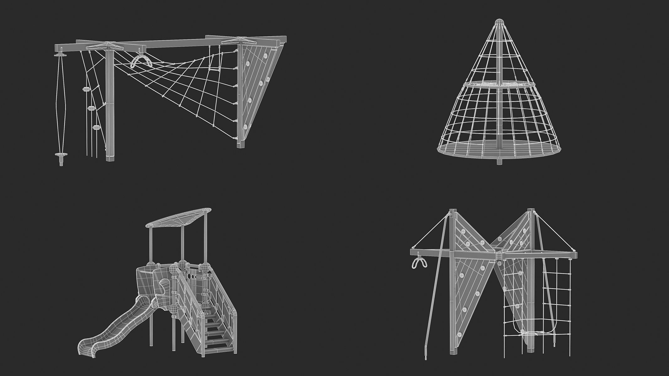 186 Playground Outdoor Lappset Collection 3D model | CGTrader