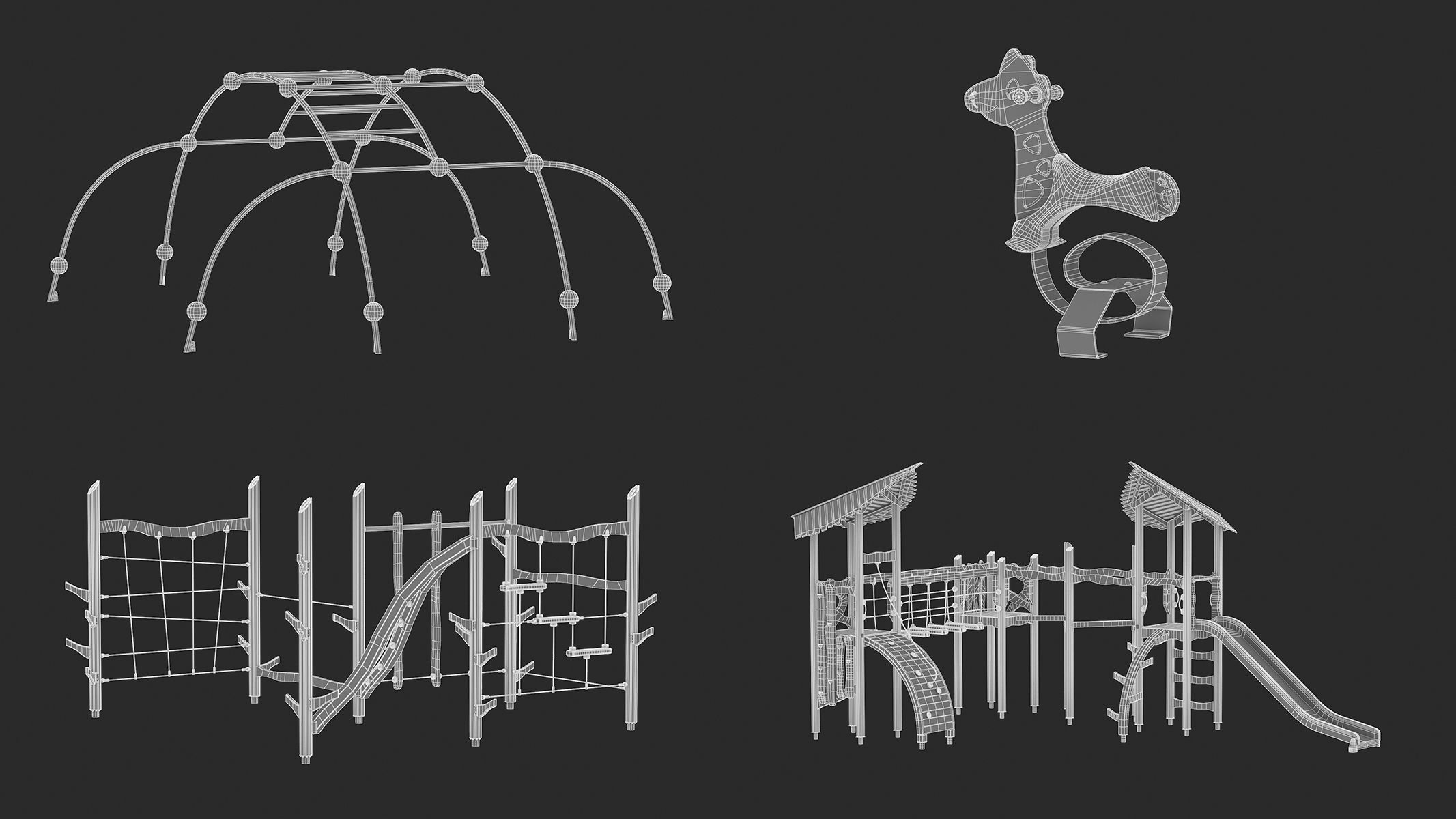 186 Playground Outdoor Lappset Collection 3D model | CGTrader