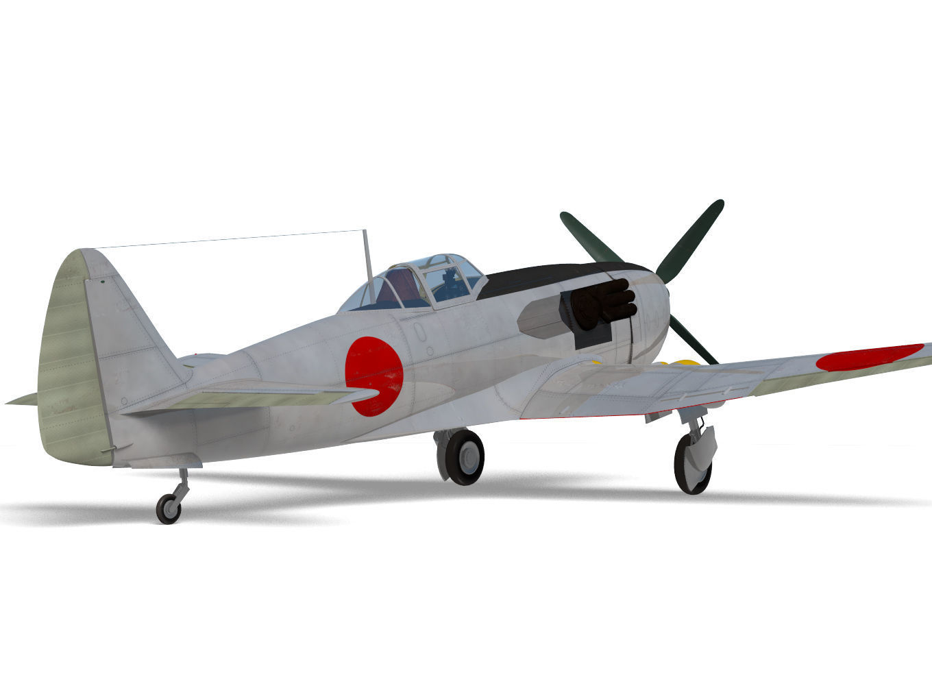 Nakajima Ki87 3D model | CGTrader