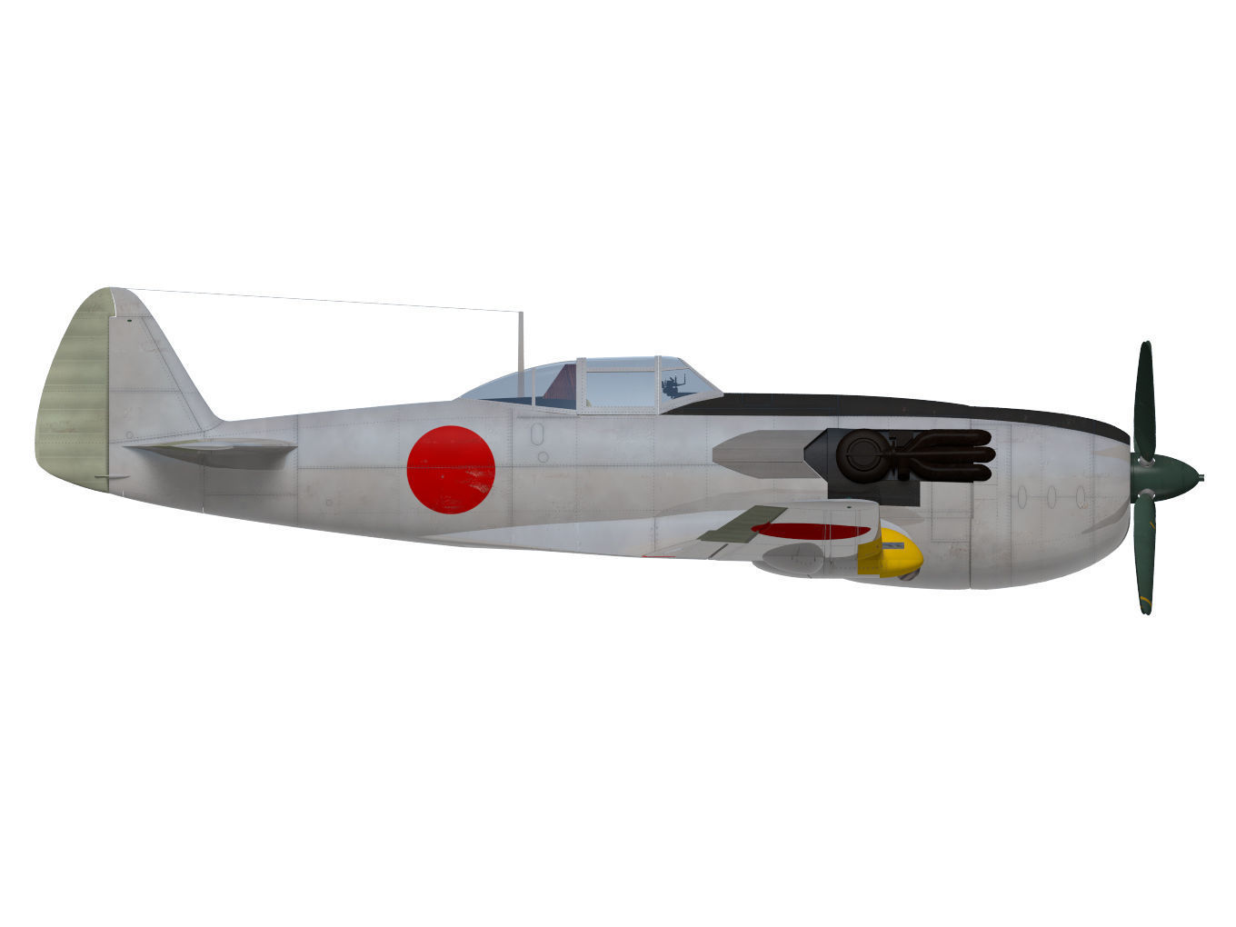 Nakajima Ki87 3D model | CGTrader