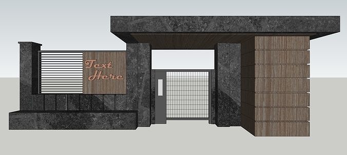 Entrance Door Model 3D model | CGTrader