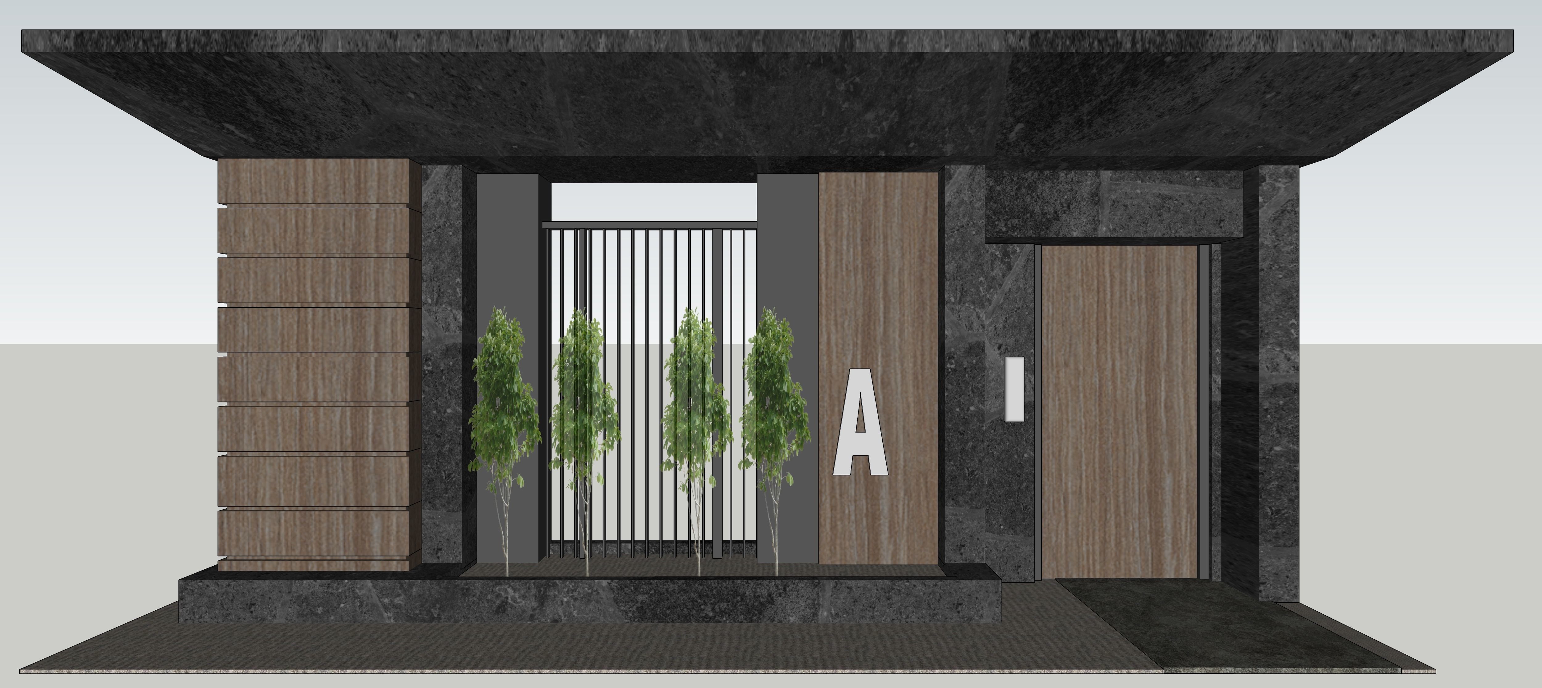 Entrance Door Model 3D model | CGTrader