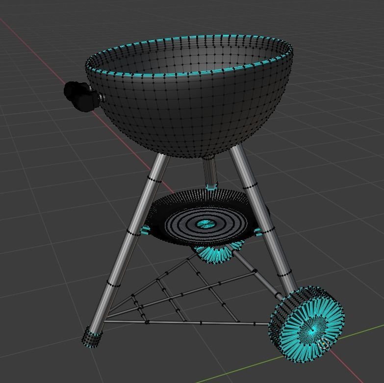 3D model LowPoly Bbq model grill VR / AR / low-poly | CGTrader