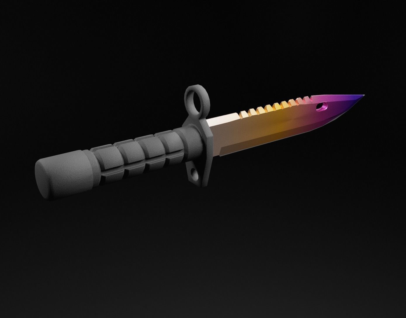 3D model Combat Knives Set VR / AR / low-poly | CGTrader